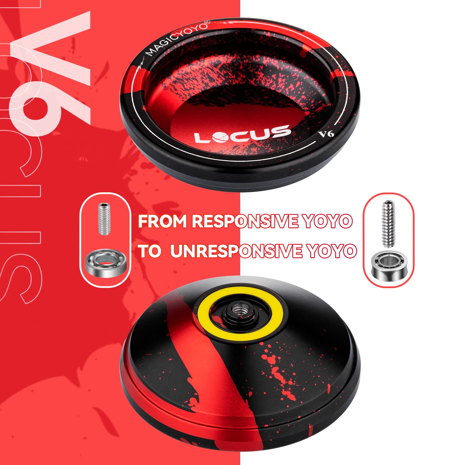Snapklik.com : MAGICYOYO Professional Yoyo V6 Locus, Responsive Yoyo ...