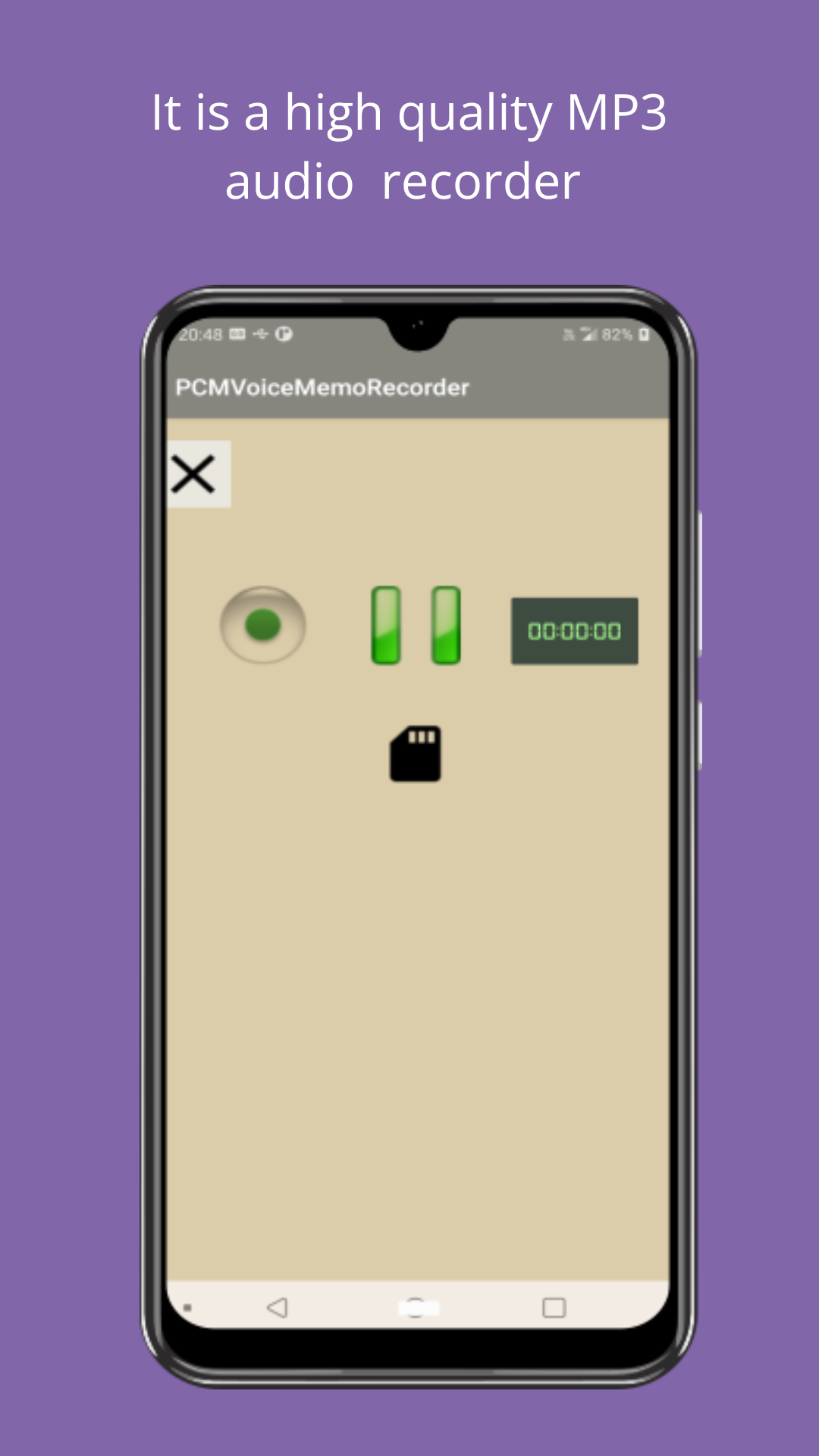 PCM VOICE MEMO RECORDER IS A TWO-IN-ONE APPLICATION, MP3 AUDIO RECORDER ...