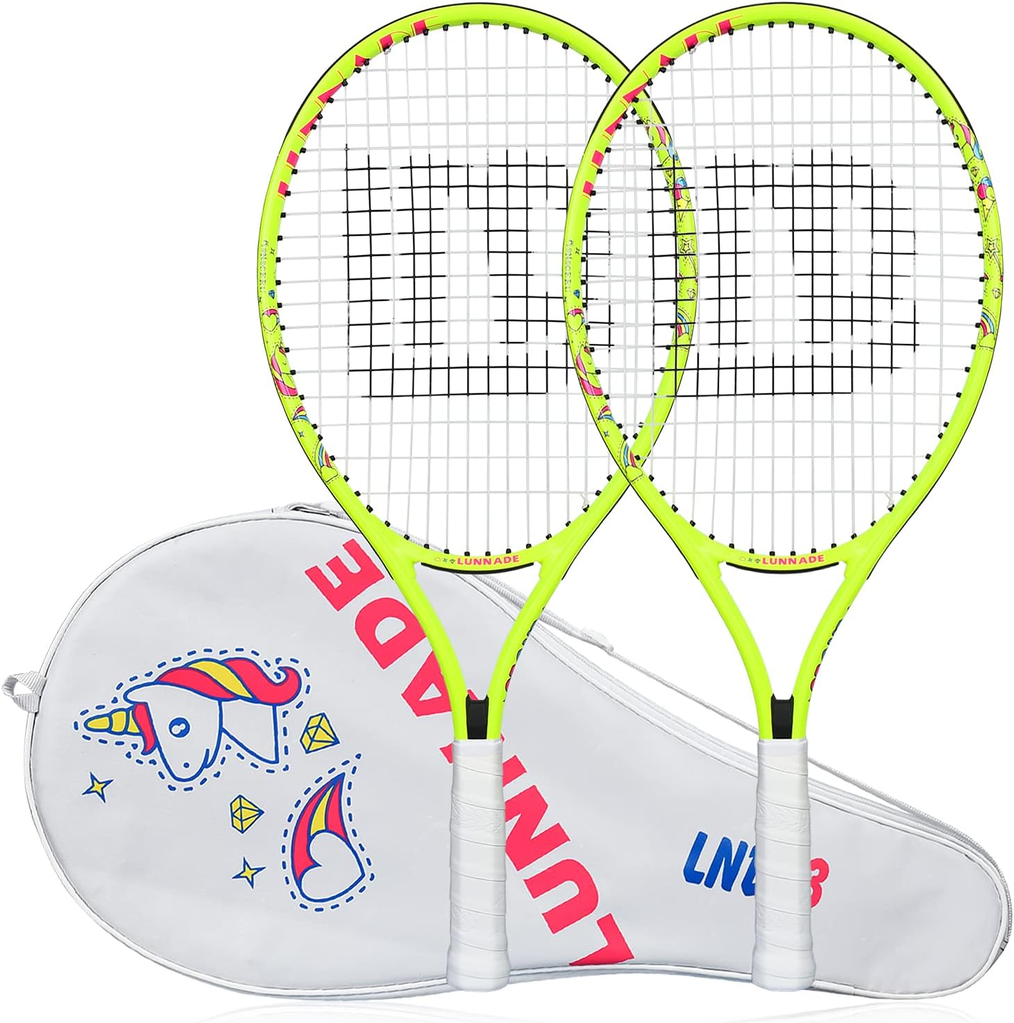 LUNNADE Tennis Racket for Kids Junior, 19/21/23/25 Inch Youth Tennis ...