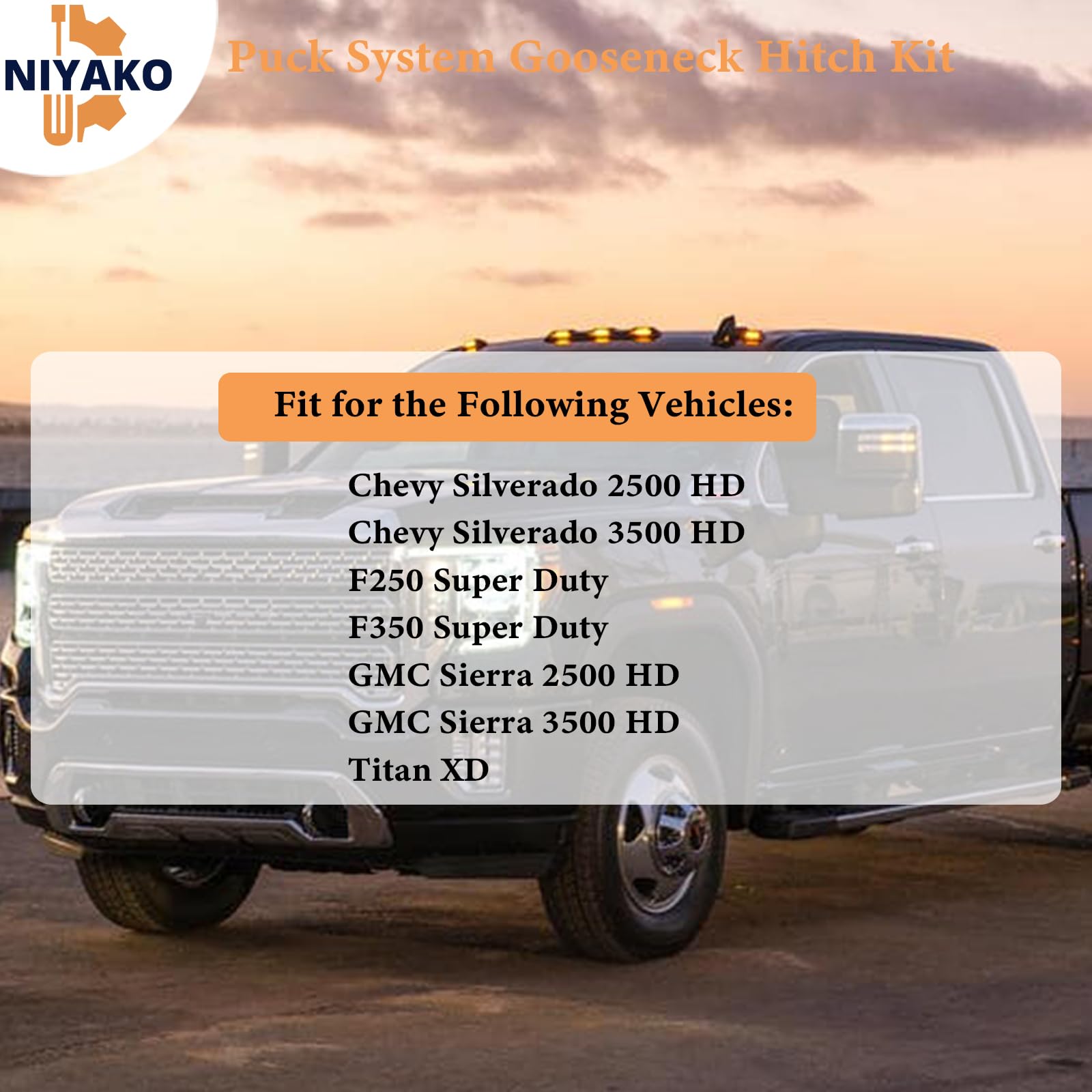 Snapklik.com : Puck System Gooseneck Hitch Kit, 30,000lbs Load Capacity ...