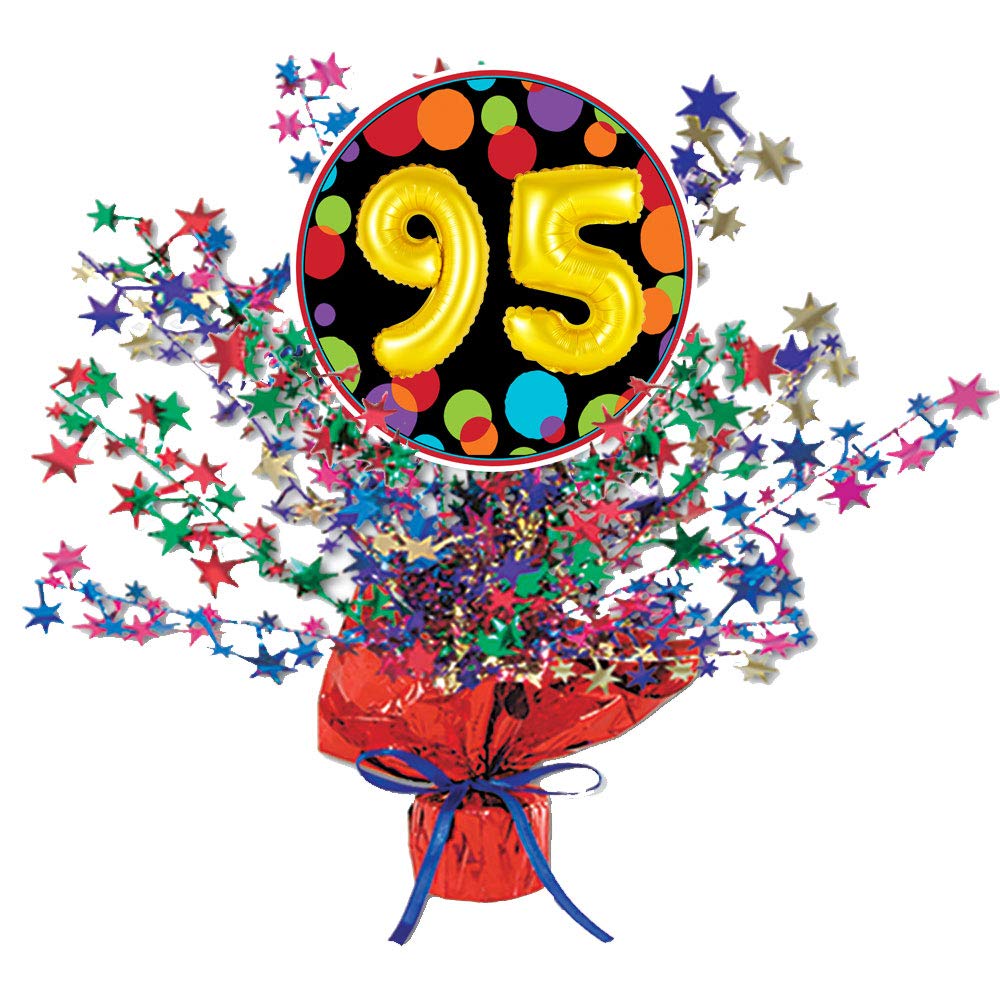 Amazon.com: 95th Birthday Balloon Centerpiece (Each) by Partypro : Home ...
