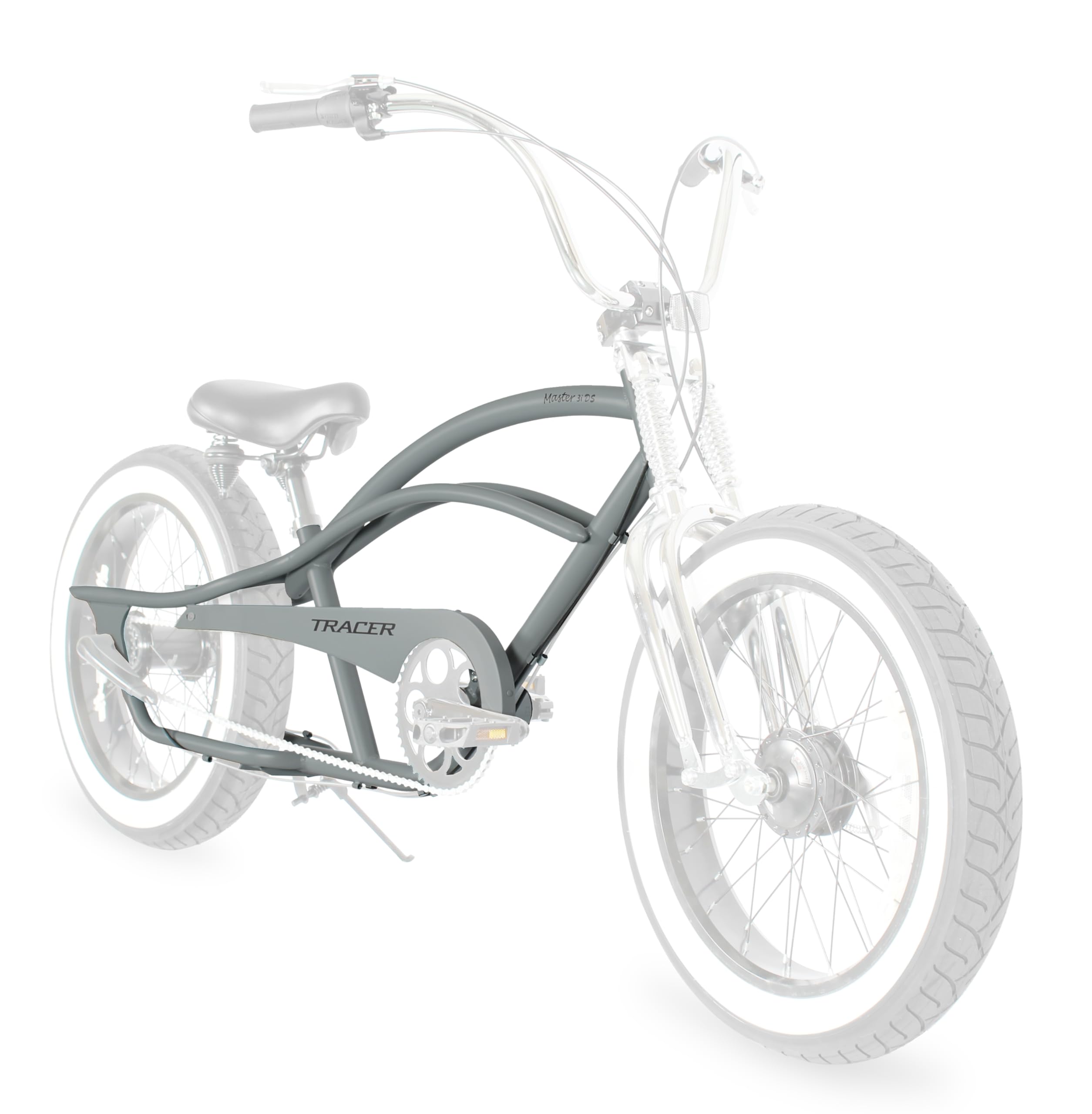 Amazon.com : Tracer 20-inch Master Stretch Cruiser Steel Frame, with ...