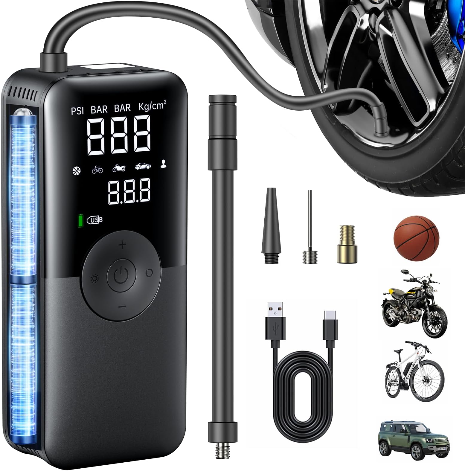 Amazon.com: Tire Inflator Portable Air Compressor - Faster Inflation ...