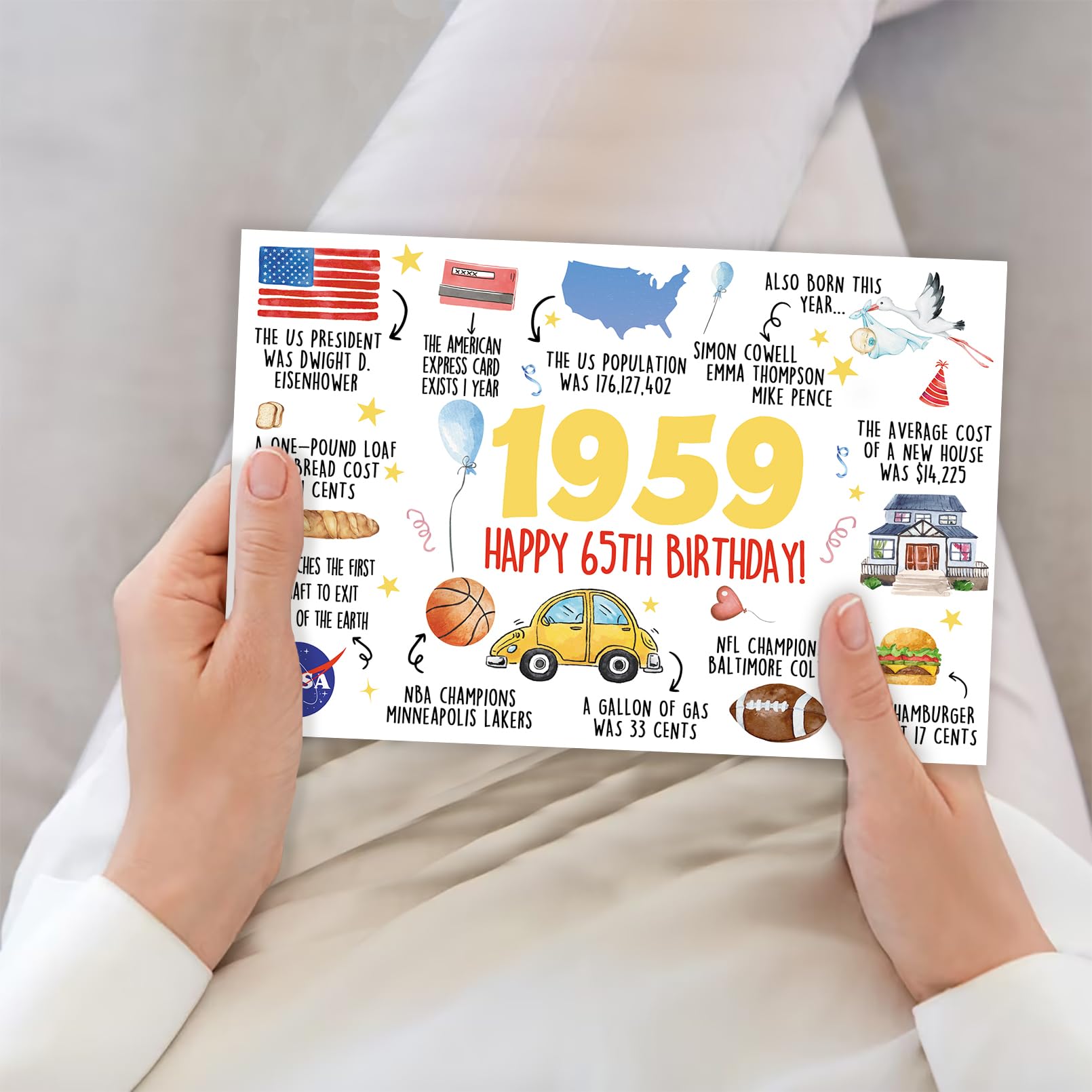 Snapklik.com : Unique 65th Birthday Card For Women Men, Funny 65th ...