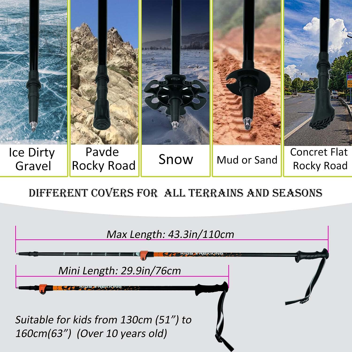 HoTrek Nordic Walking Poles Adjustable Telescopic Hiking Poles ...