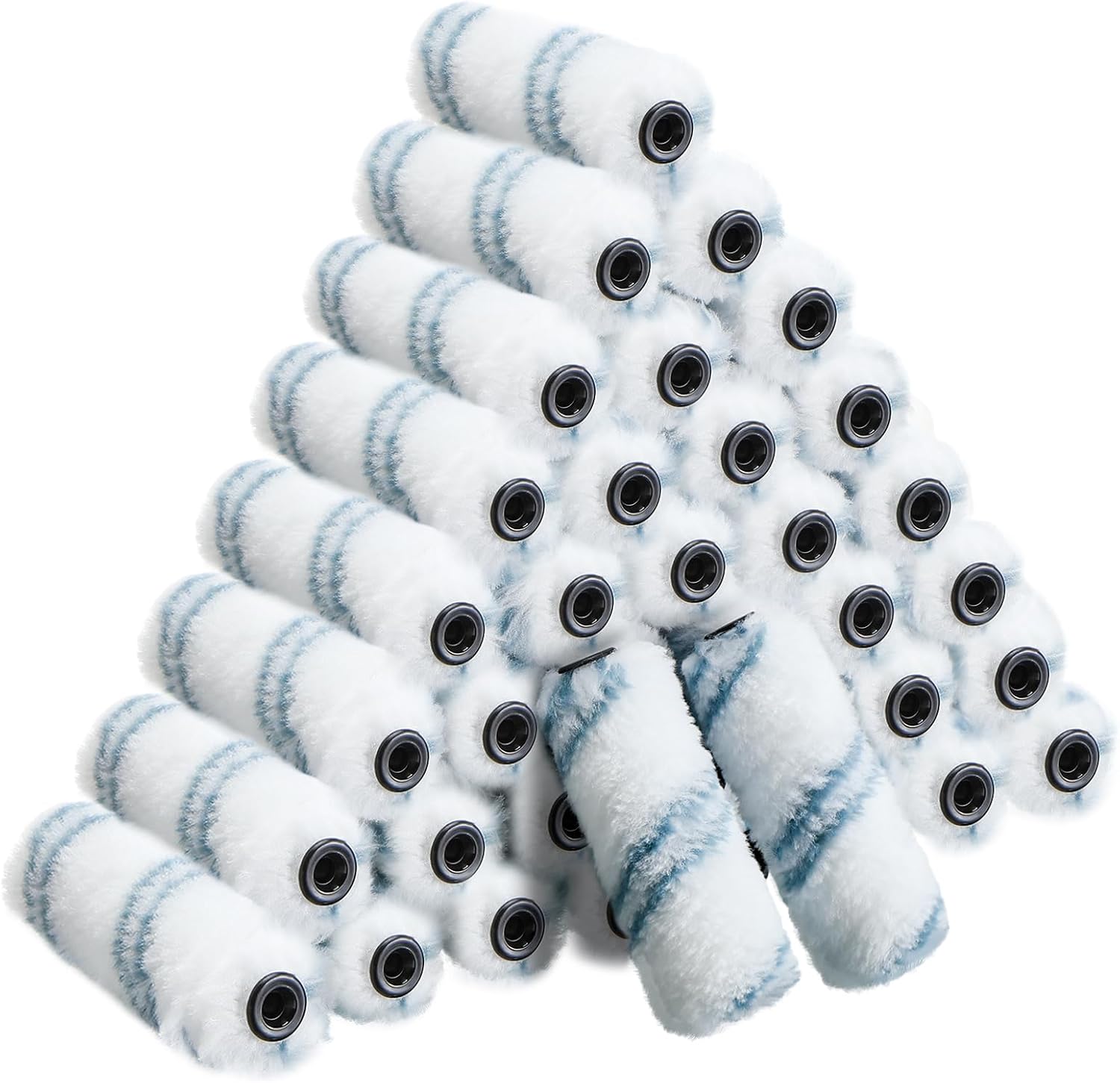 Yaomiao 120 Pcs Paint Roller 4 Inch 1/2'' Nap Mini Paint Roller Covers ...