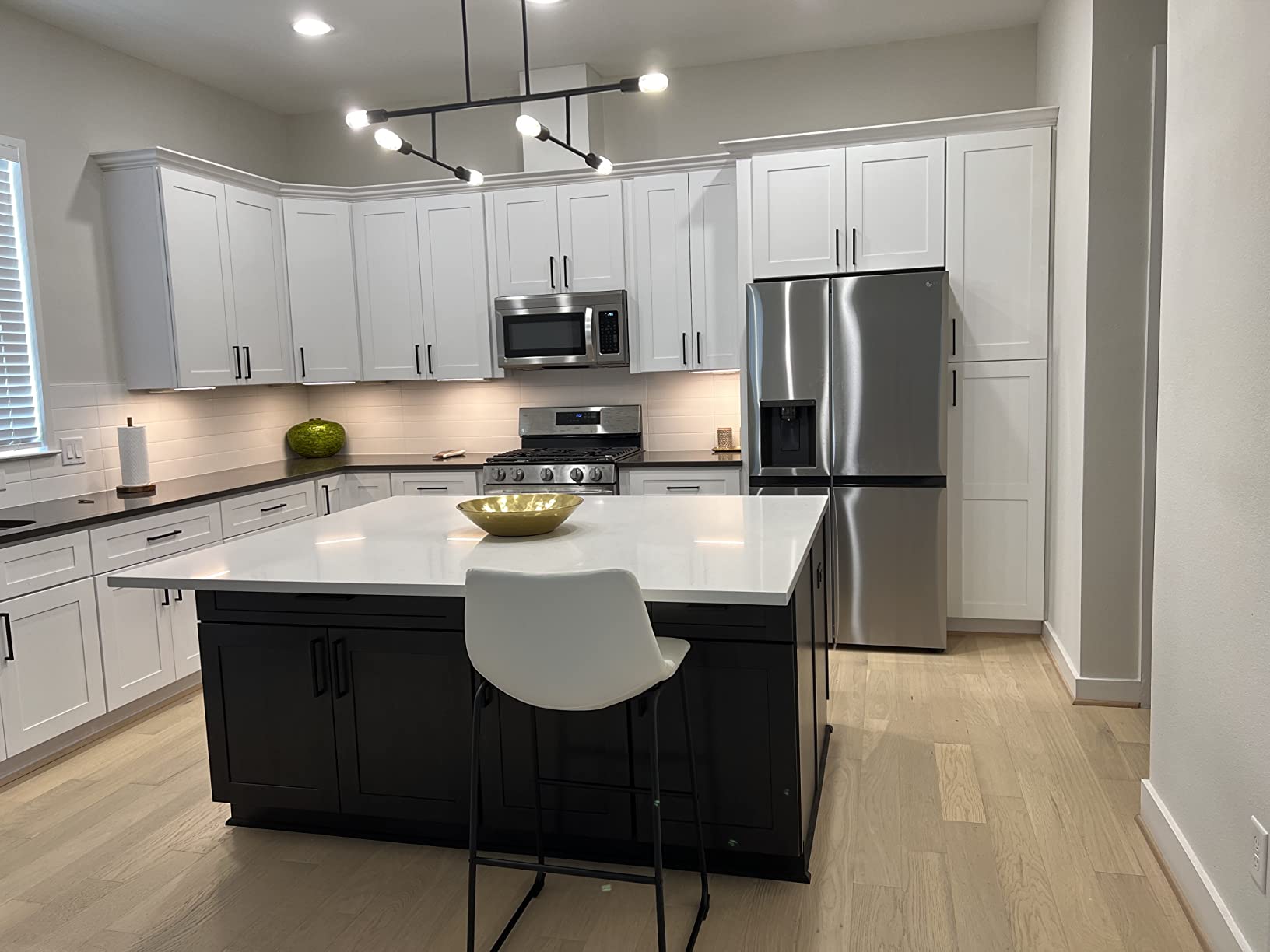 $23/mo - Finance NicBex Retro Bar Stools Crazy-Horse Leather with Metal ...