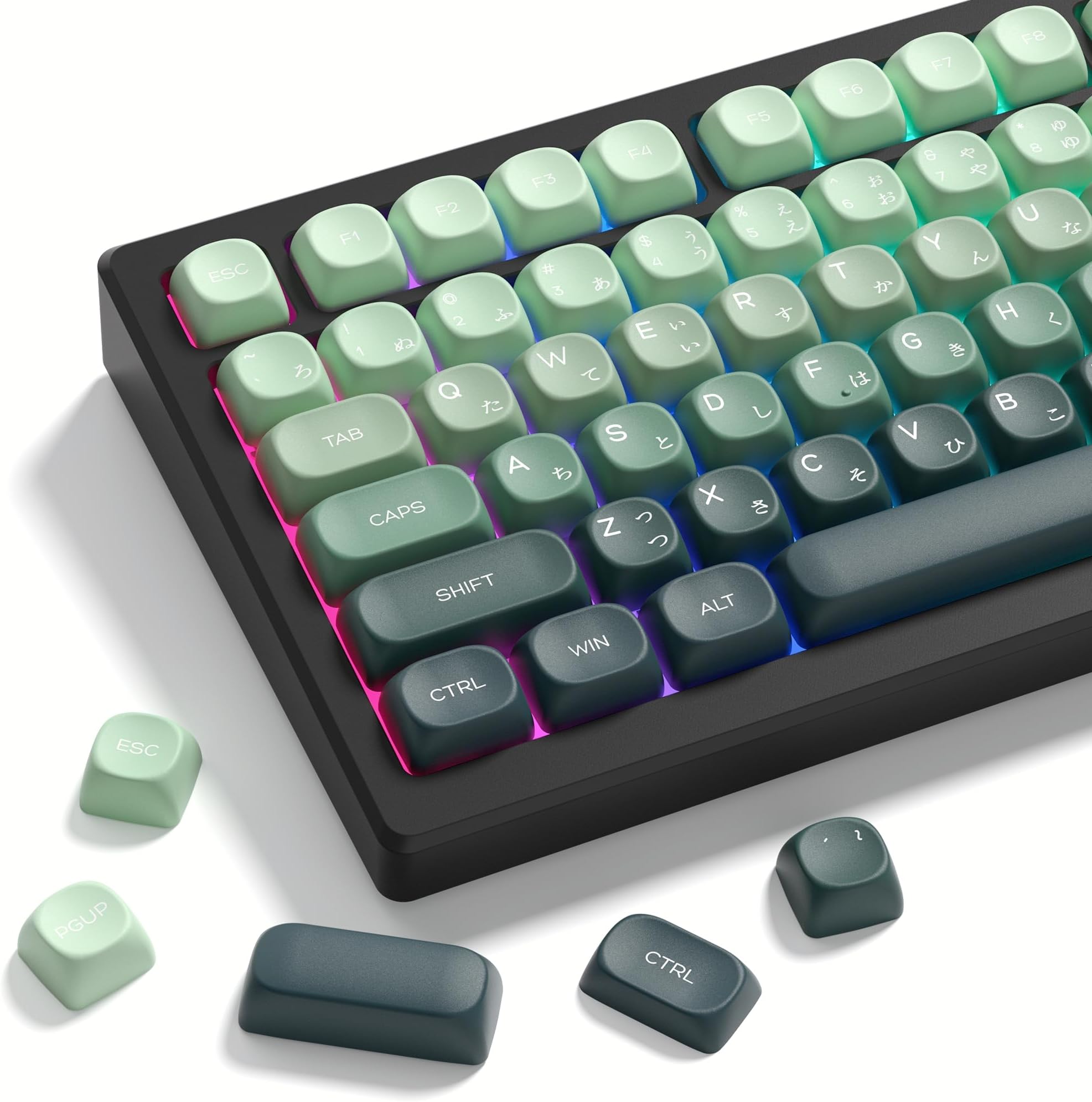 Amazon.com: Womier Low Profile Keycaps - Shine Through Keycaps 60 65 75 ...