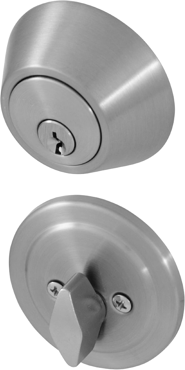 Honeywell Safes & Door Locks - Single Cylinder Front Door Deadbolt Lock ...