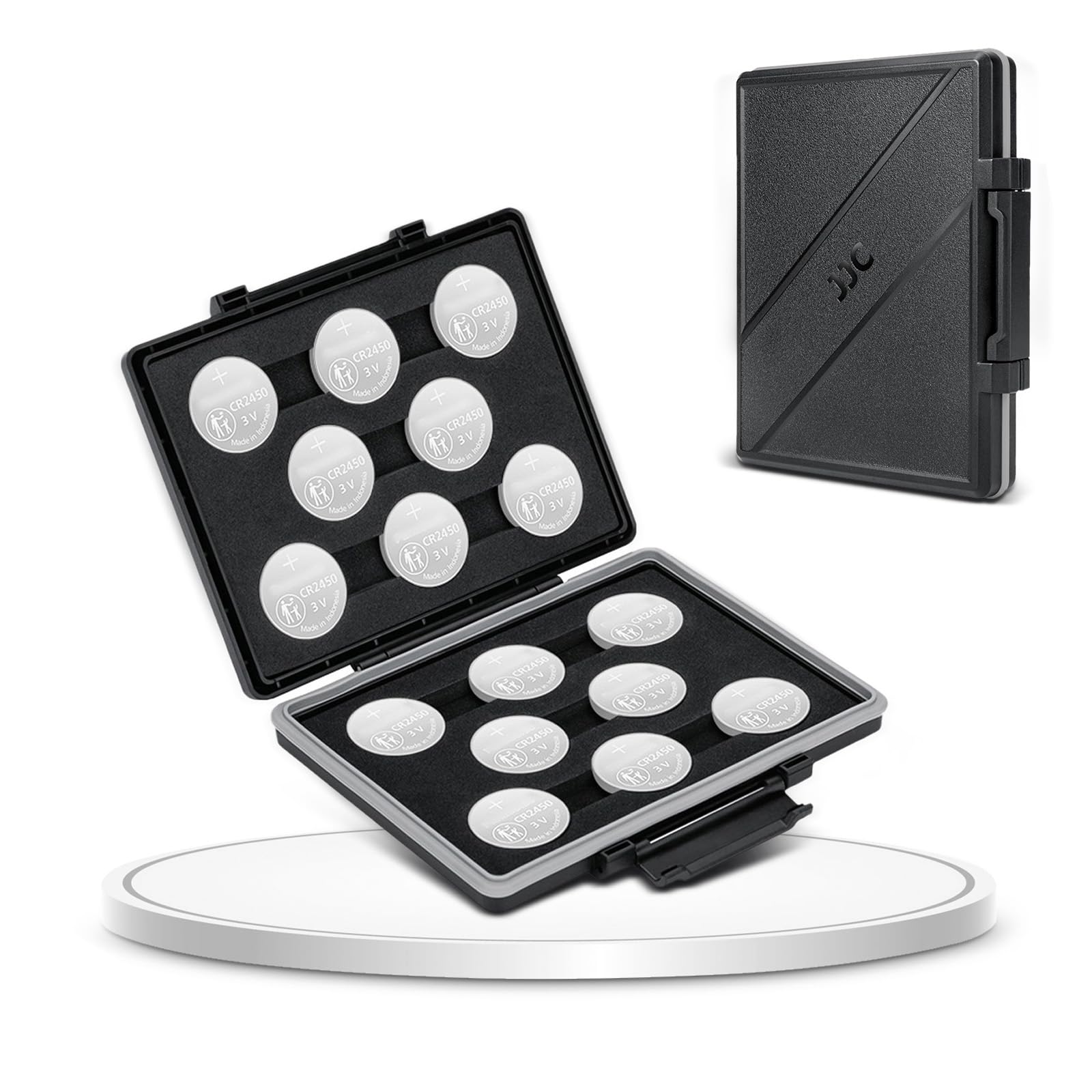 Amazon.com: JJC CR2450 CR2430 CR2412 Battery Case Holder Storage,Water ...