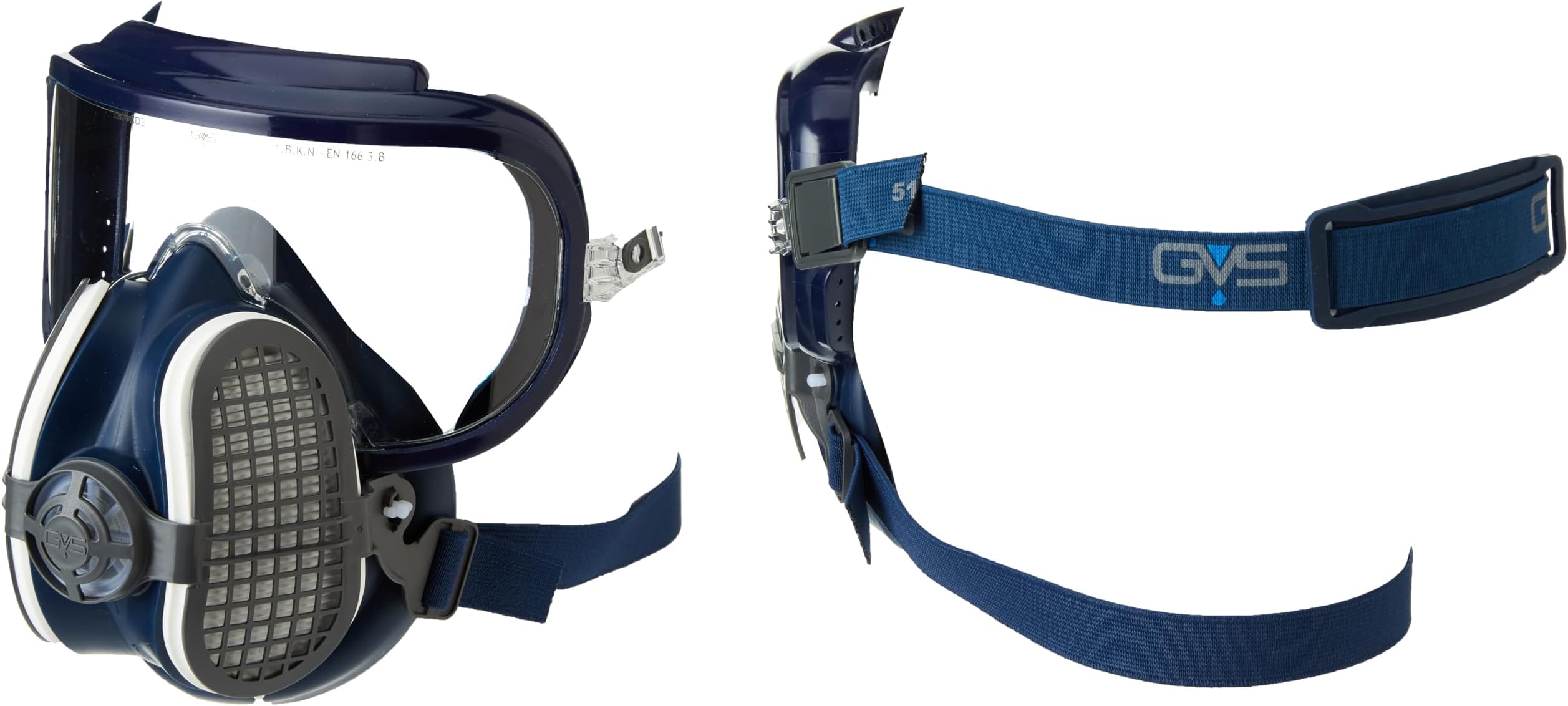 GVS Filter Technology SPR405 Elipse Integra Safety Goggle + P3 Dust and ...