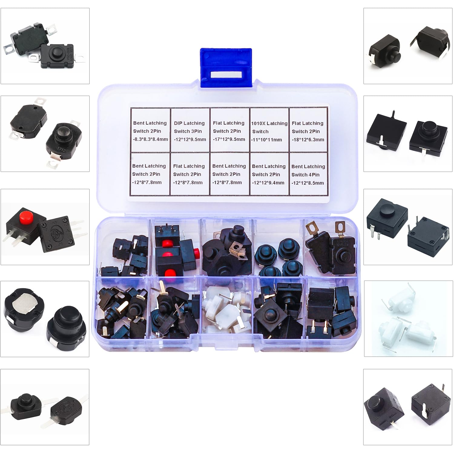Latching Electrical Switches Types Gebildet 22mm 12V 24V/5A Stainless