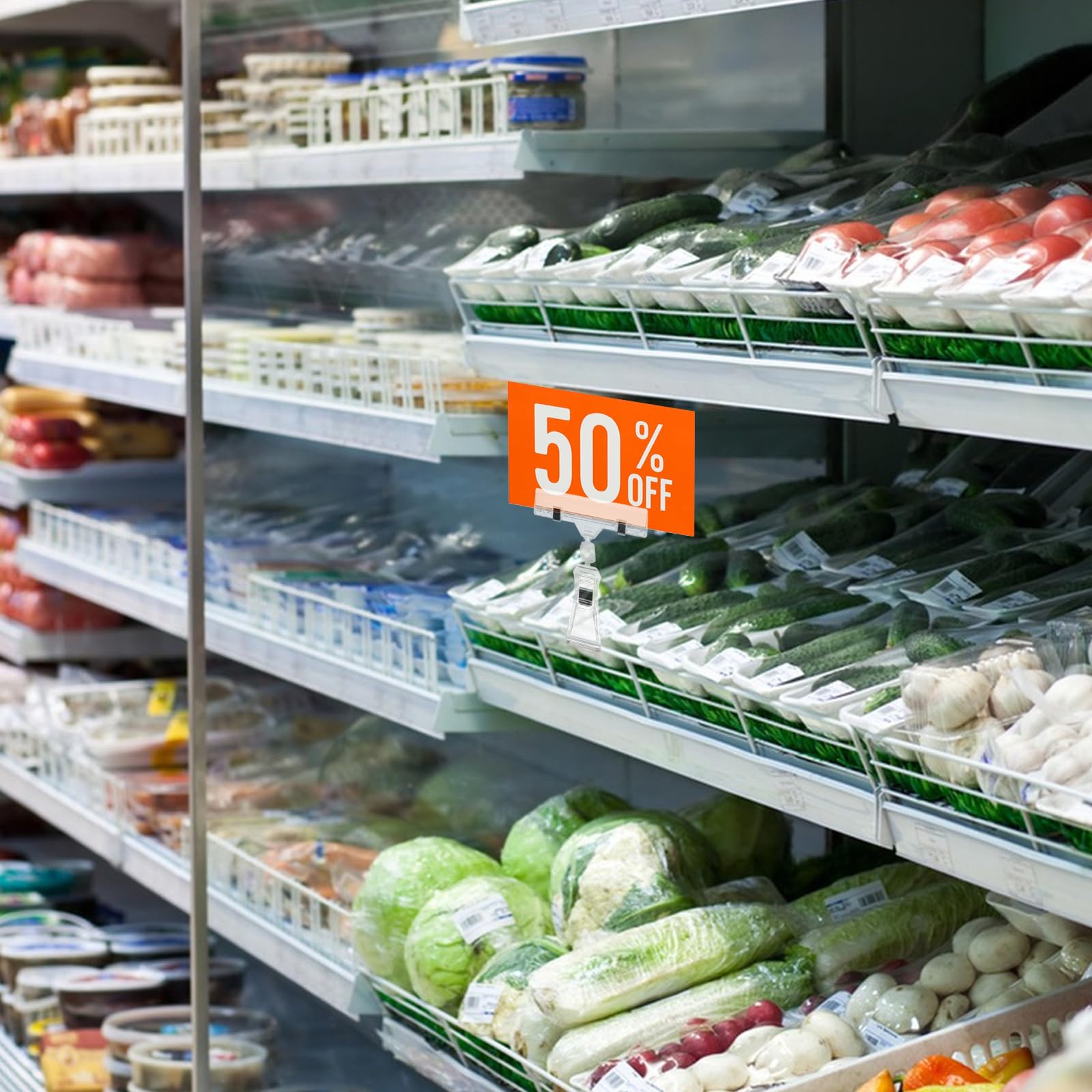 Snapklik.com : 60PCS Sign Clips Plastic Sign Holder On Merchandise ...