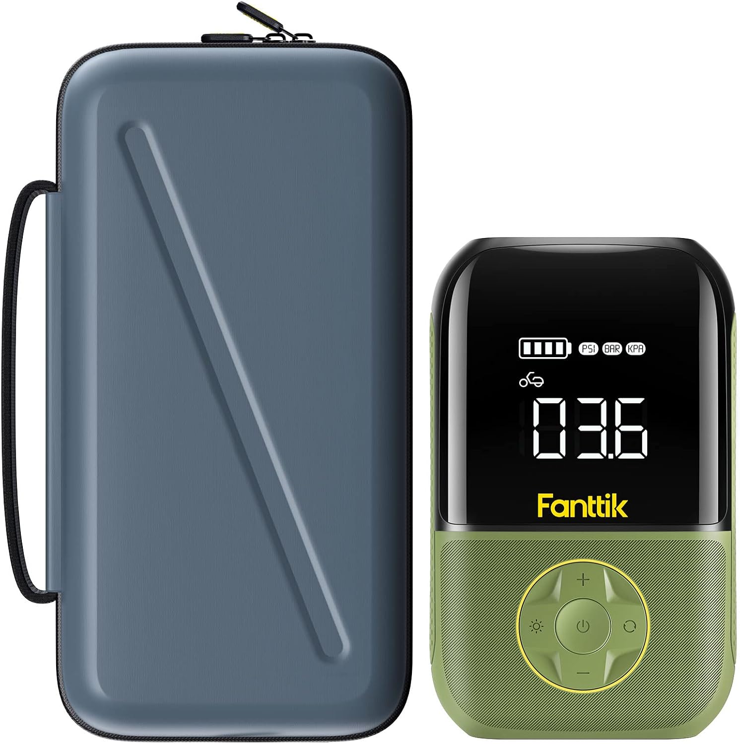Amazon.com: Fanttik X8 Green Portable Tire Inflator & X8 Portable EVA ...