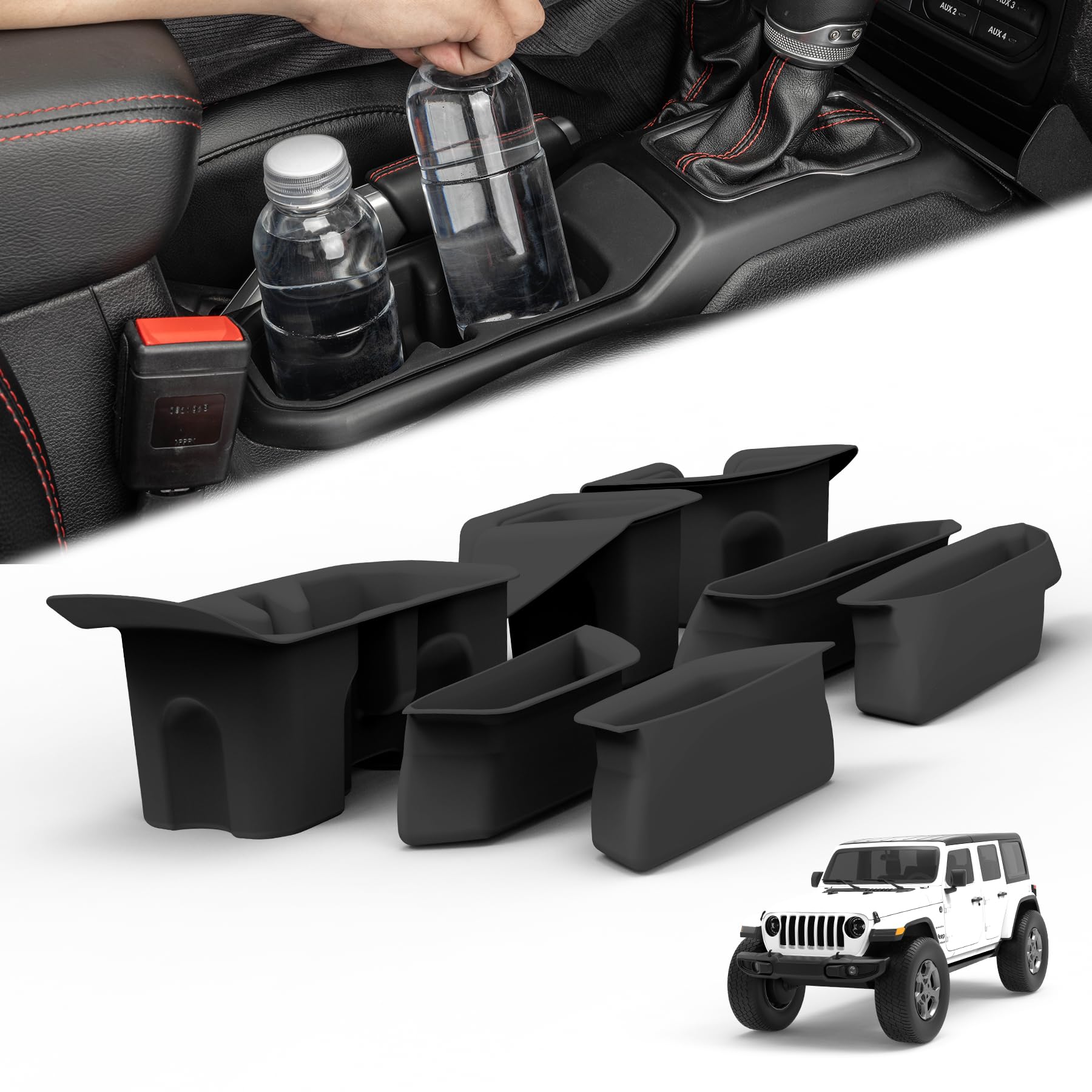 Snapklik.com : SHEAM Jeep Wrangler JL Custom Silicone Liners - Full ...