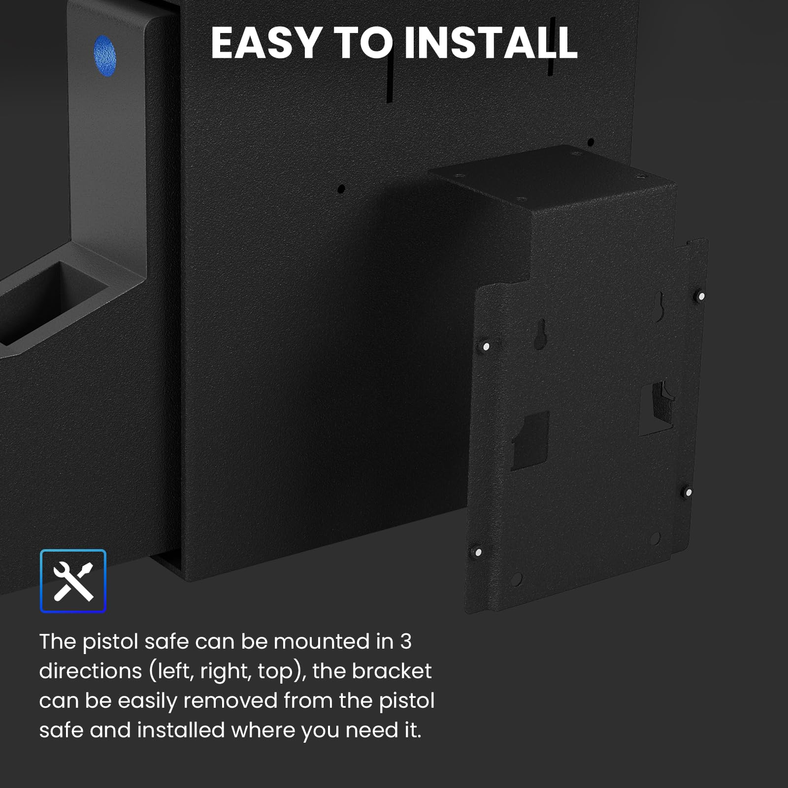 Snapklik.com : RIFLEWELL Biometric Slider Gun Safe For Handgun, Quick ...