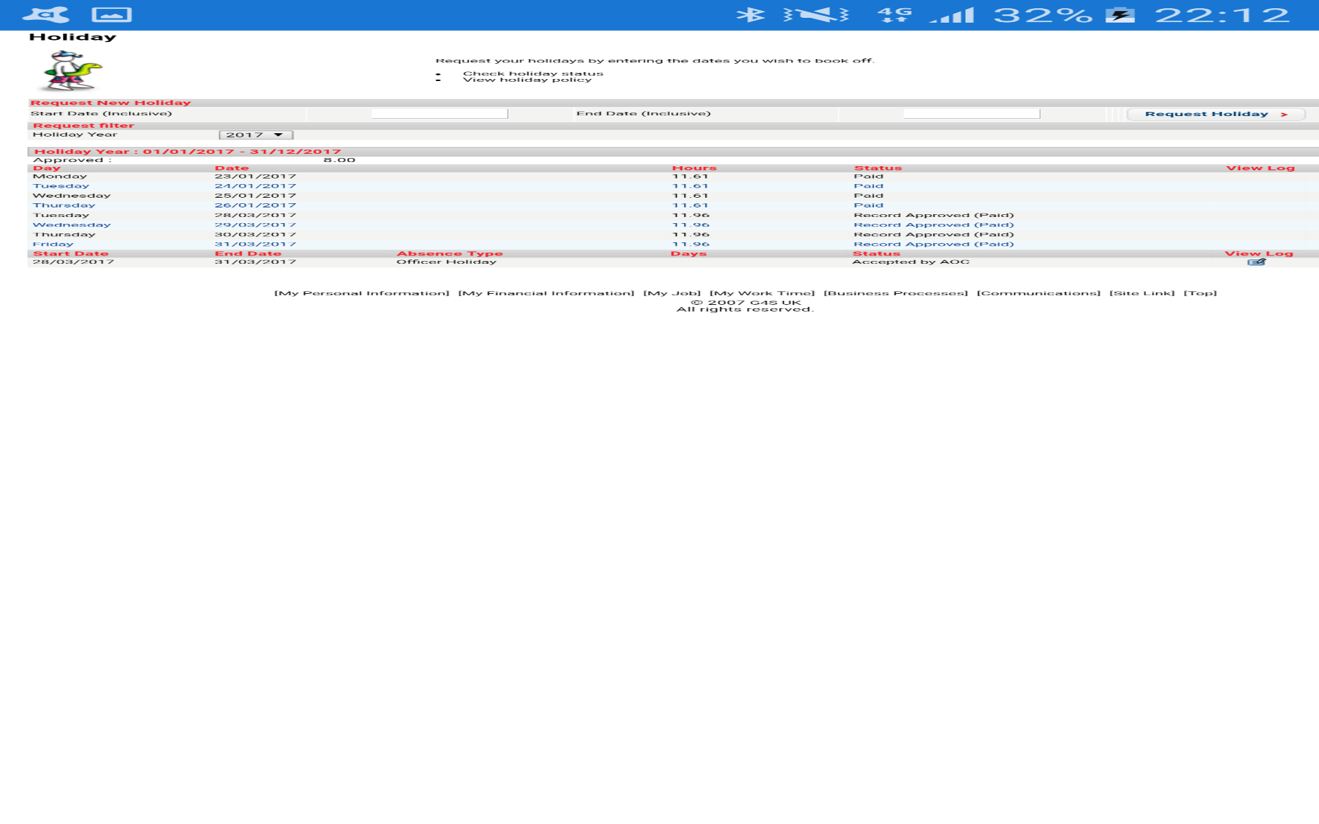 Employee Self Service - ESS G4S - App on the Amazon Appstore