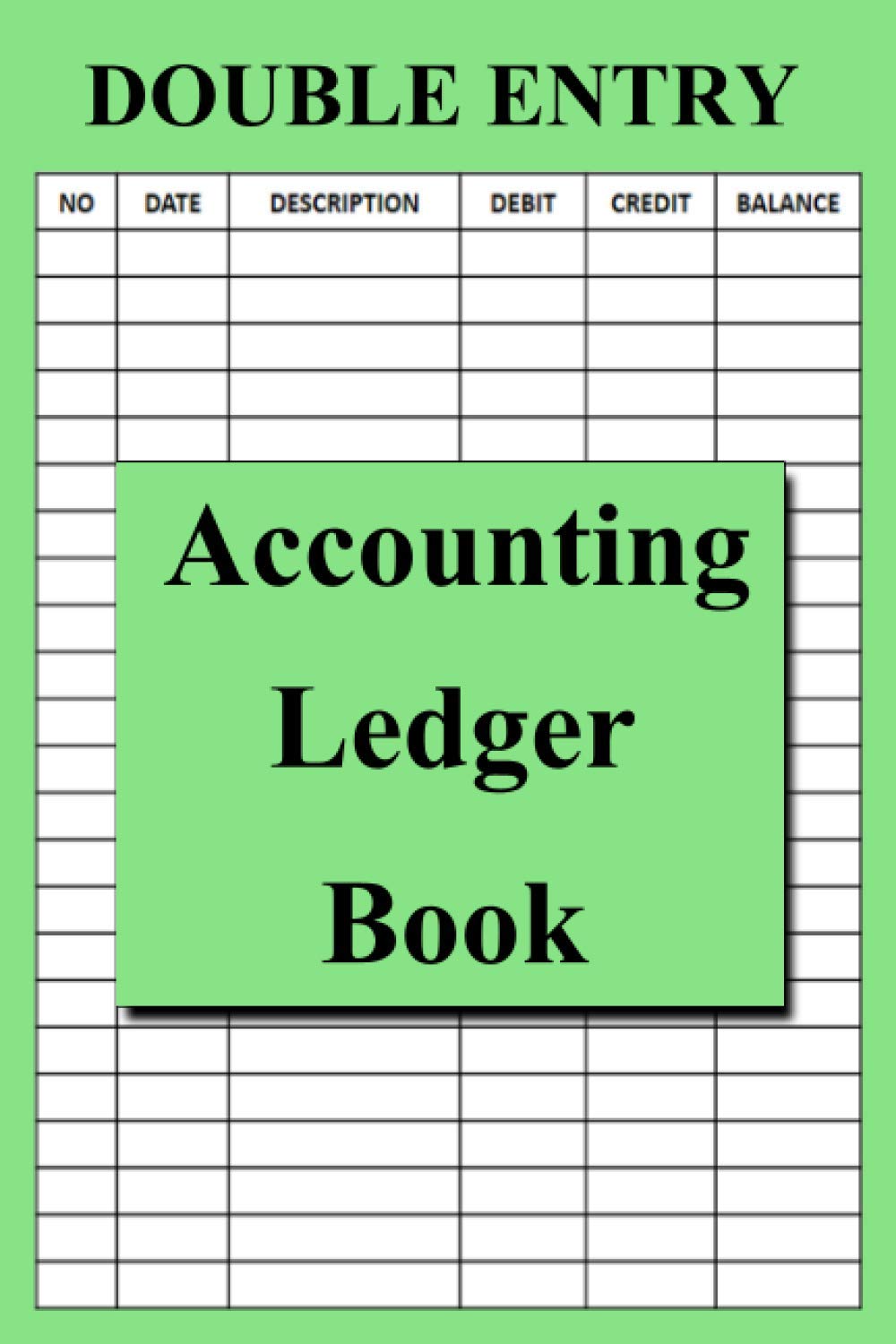 Accounting Ledger Book Double Entry: 6 Columns Double Entry Accounting ...