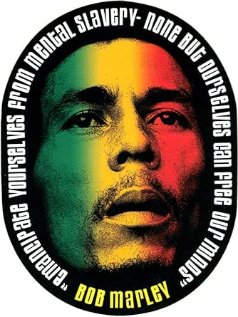Amazon.com: Bob Marley - Face unisex-adult Sticker in NA, Size: O/S ...
