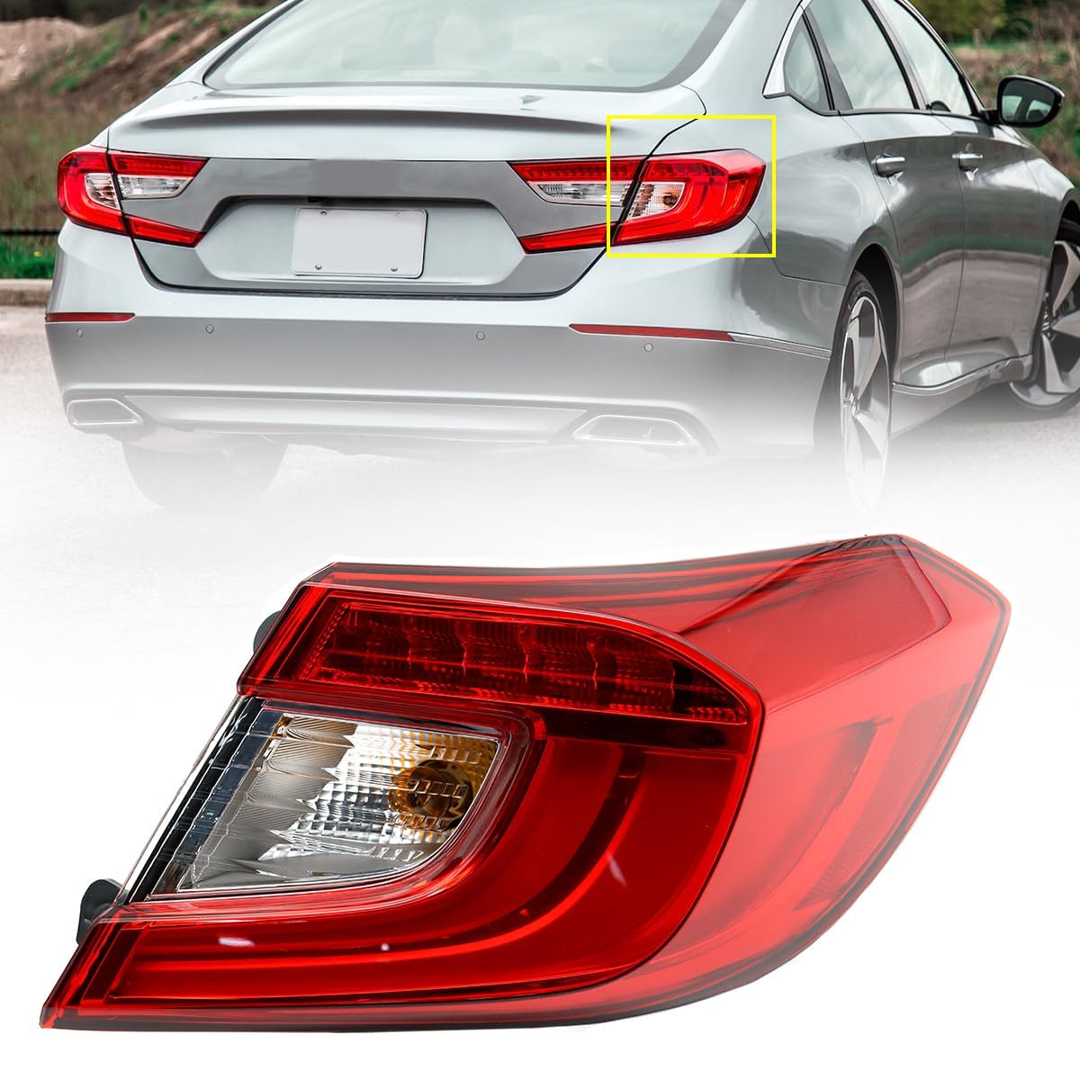Amazon.com: Right Passenger Side Tail Light Assembly LED Fit for 2018 ...