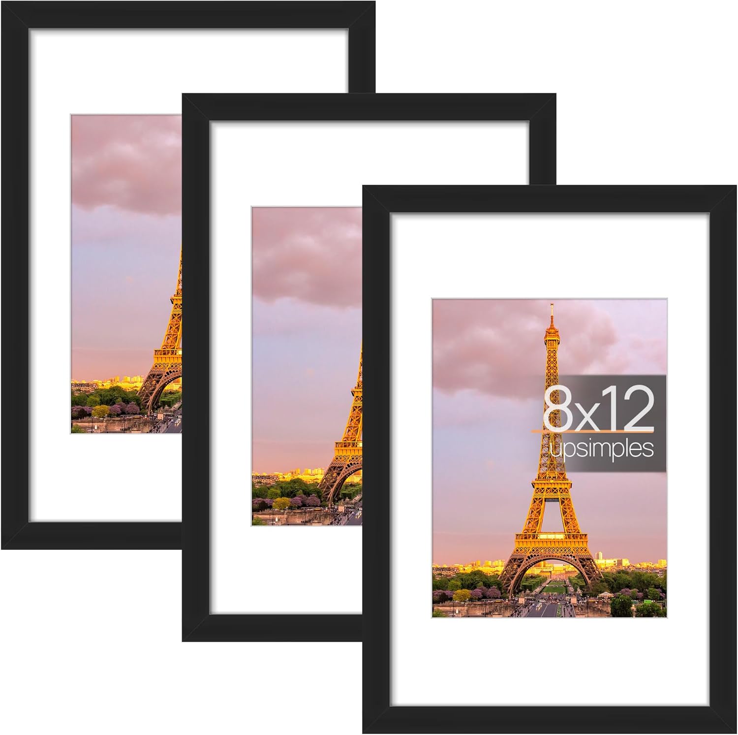 Amazon.com - upsimples 8x12 Picture Frame Set of 3, Made of High ...