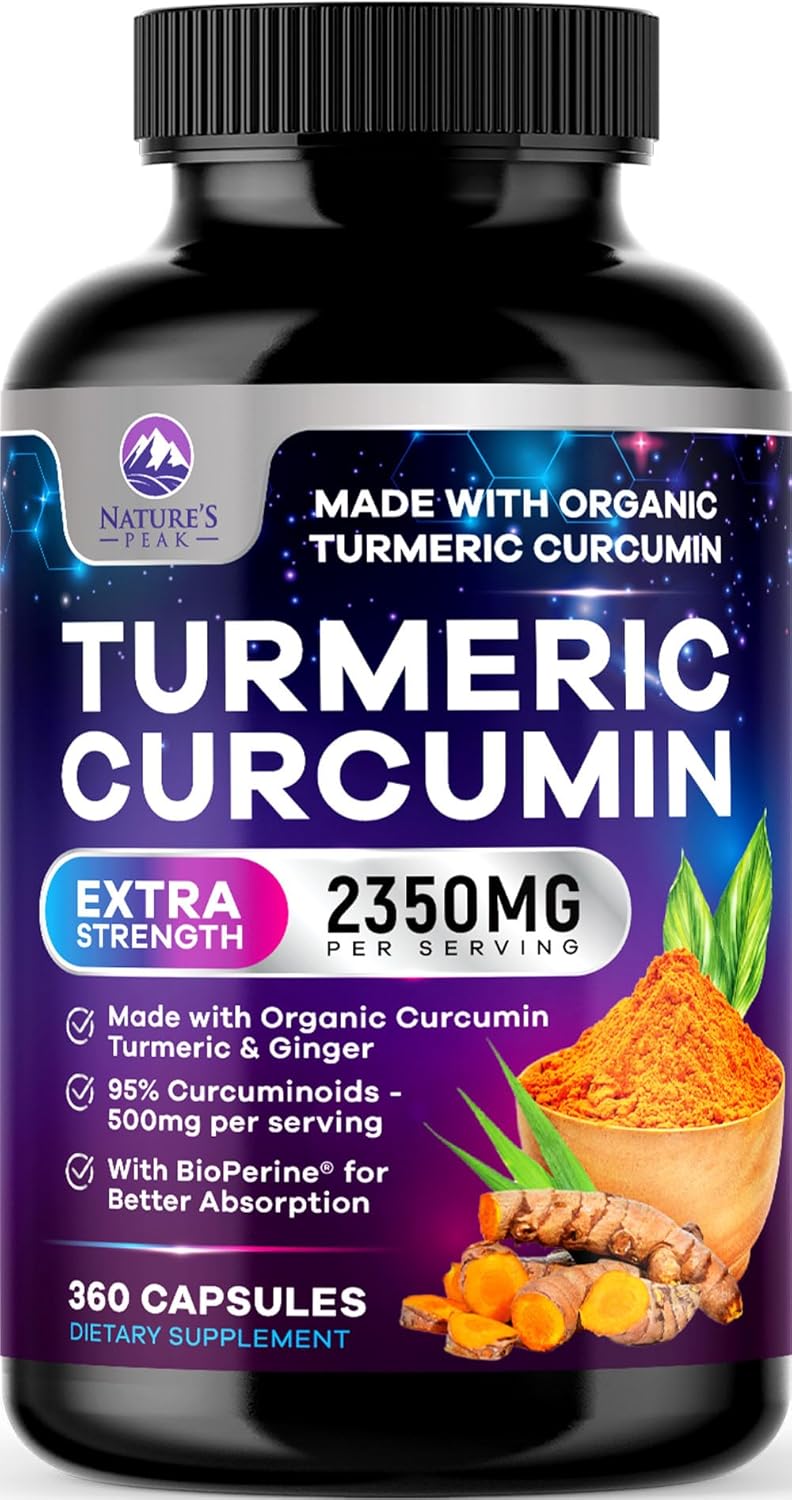 Amazon.com: Turmeric Supplement Curcumin 2350mg - with Organic Ginger ...