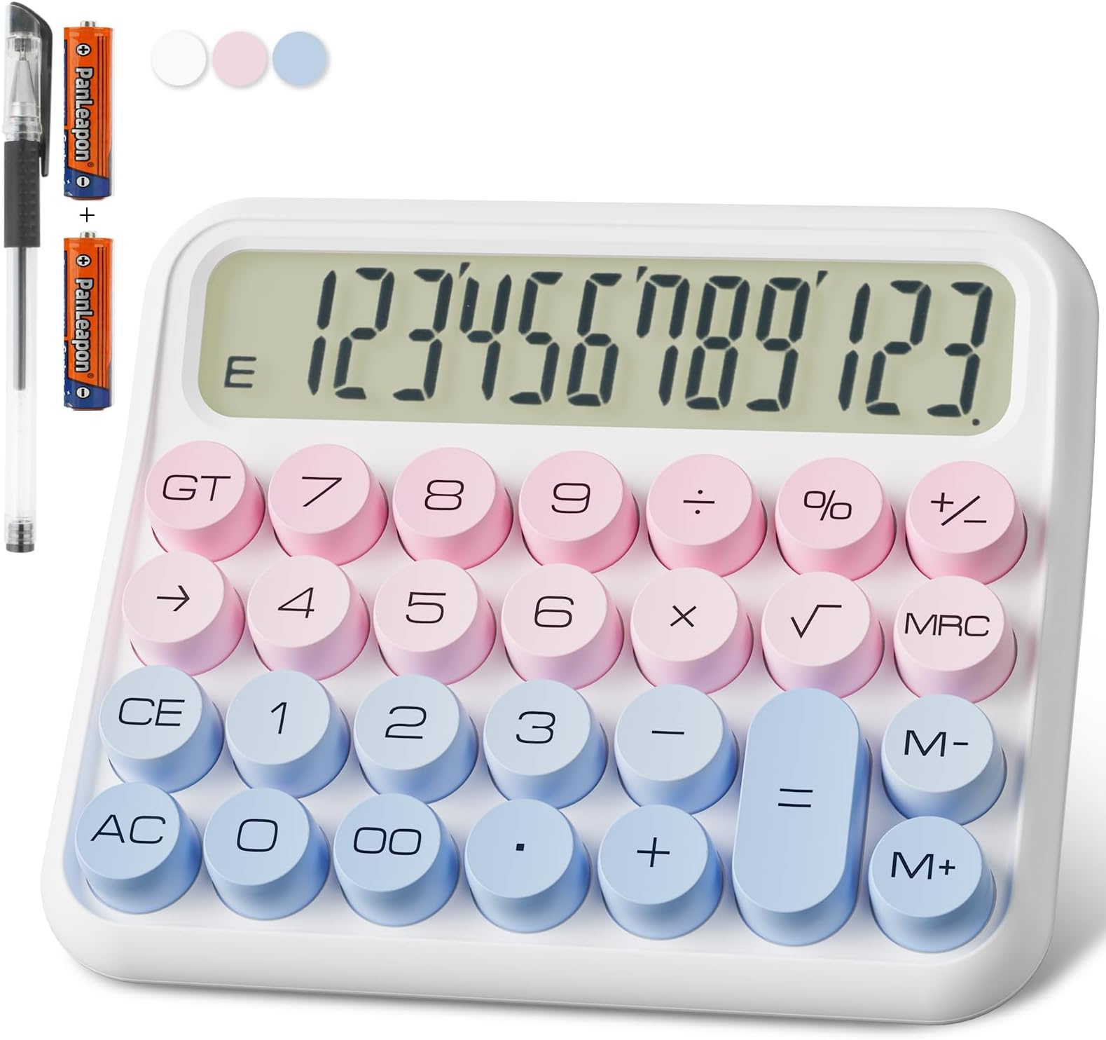 Amazon.com : Mechanical Calculator 12 Digit Extra Large 5-Inch LCD ...