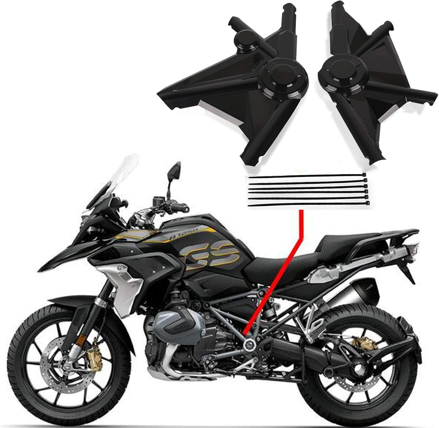 Motorradzubehör Bumper Rahmenschutz Schutzhülle Für R1250GS R 1250 GS ...