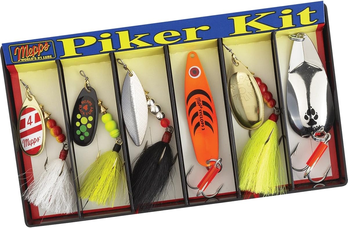 Mepps Piker Kit - 6 Lure drsd, Multi, one Size (K3D), Lure Kits ...