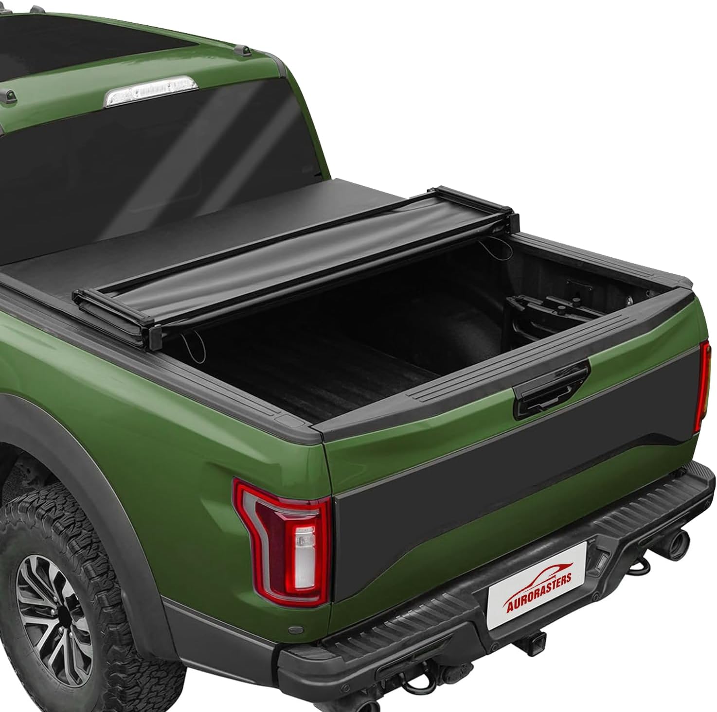 Amazon.com: Aurorasters Soft Quad-Fold Truck Bed Tonneau Cover ...