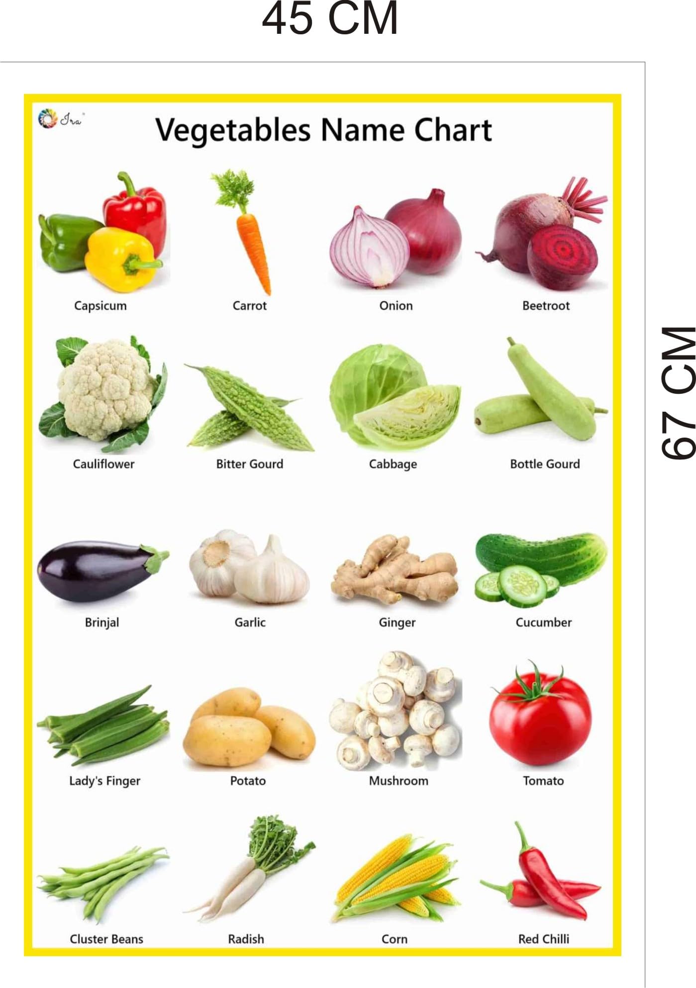 Vegetable Names Chart Vegetables Chart No.2 142