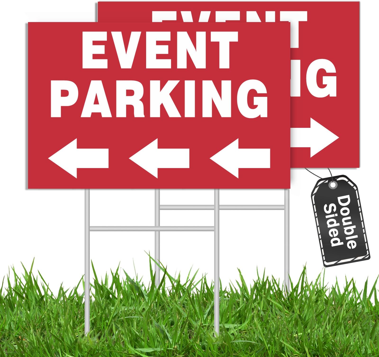 Amazon.com : Red 24" x 18" Parking Directional Left OR Right Arrow Sign ...