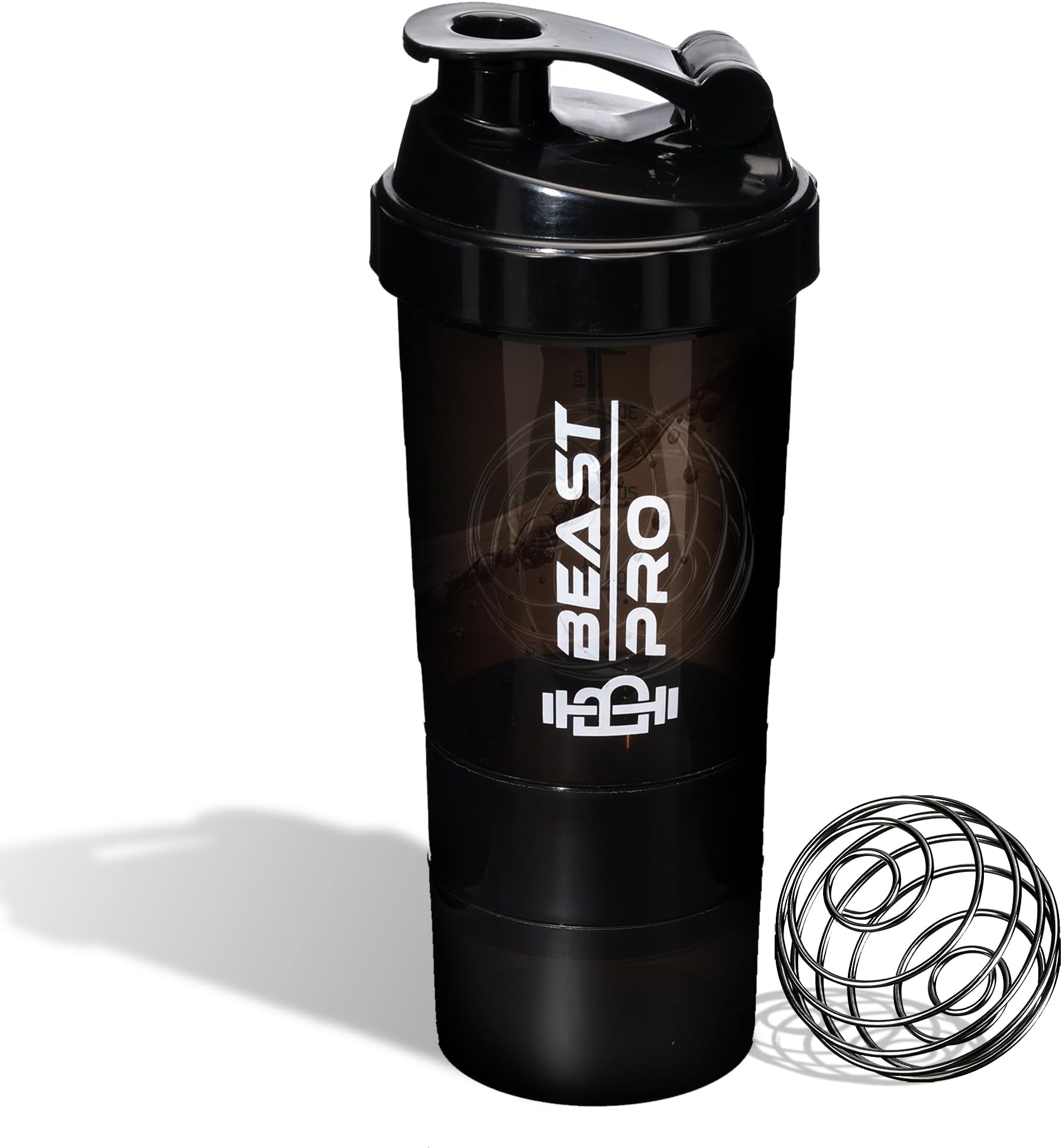 Amazon.com: KICHLY Shaker Bottle 1 Pack - 24 Ounce Plastic Protein ...