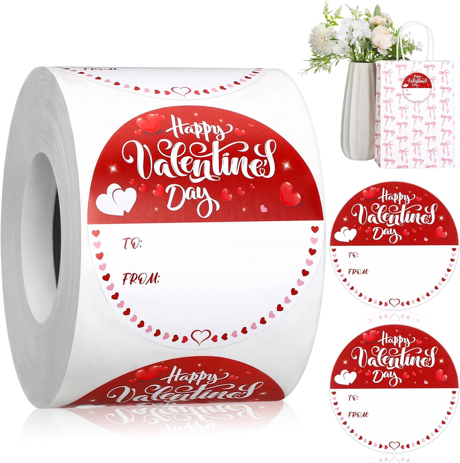 Amazon.com: 60PCS Valentines Stickers, Valentines Day to from Stickers ...