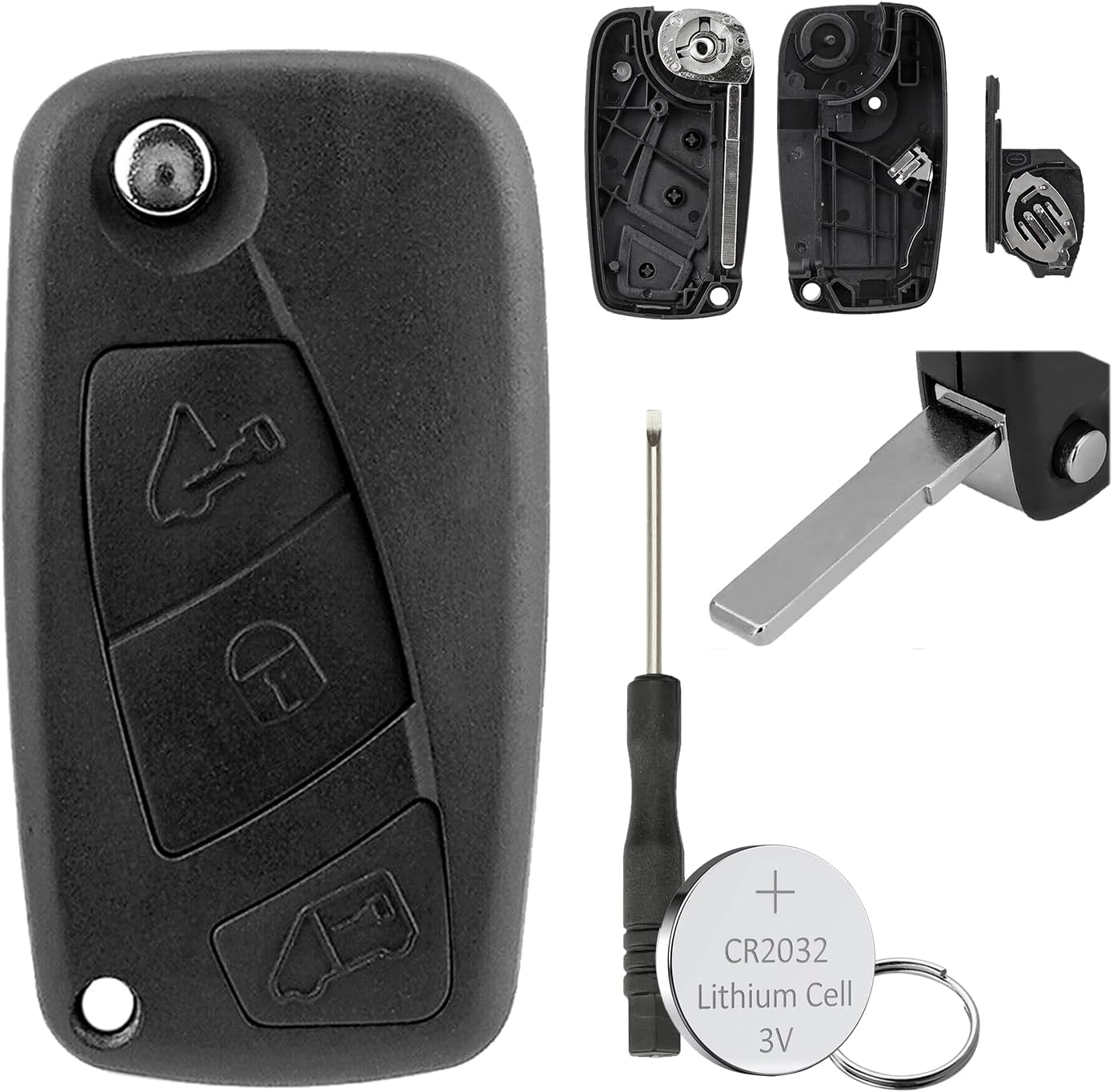 3 button Key Rob Cover For Citroen Relay Key Fob Replacement For ...