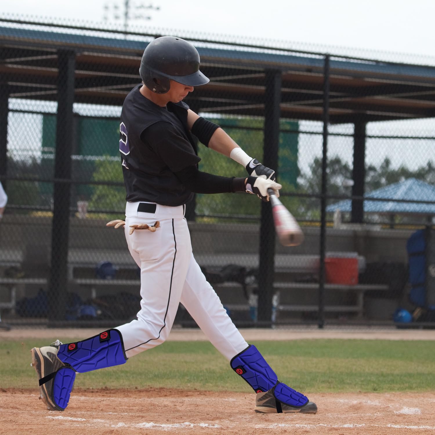 Snapklik.com : NURIBASE Batters Leg Guards, Baseball/Softball Leg Guard ...