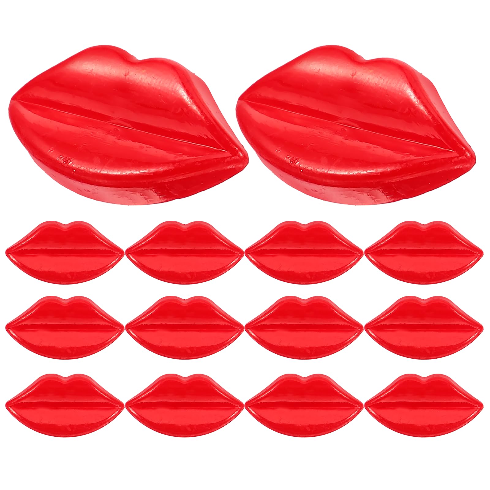 Amazon.com: Operitacx 100pcs Lip Shape Plastic Buttons, DIY Red Sewing ...