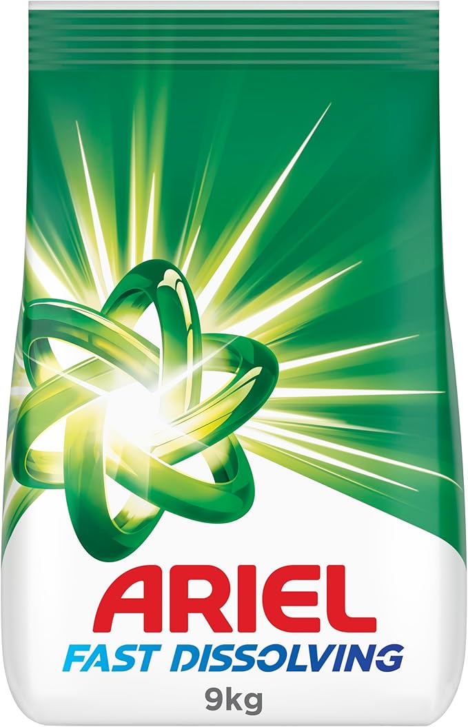 Ariel Fast Dissolving Laundry Detergent Powder, 9 KG: Buy Online at ...