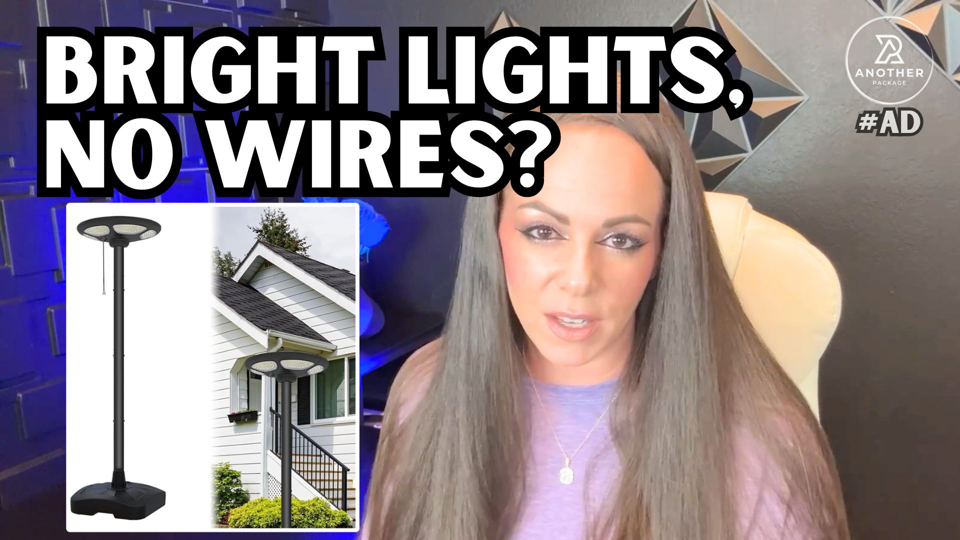 Watch Bowite Adjustable BRIGHT All Weather Solar Lamp Post on Amazon Live