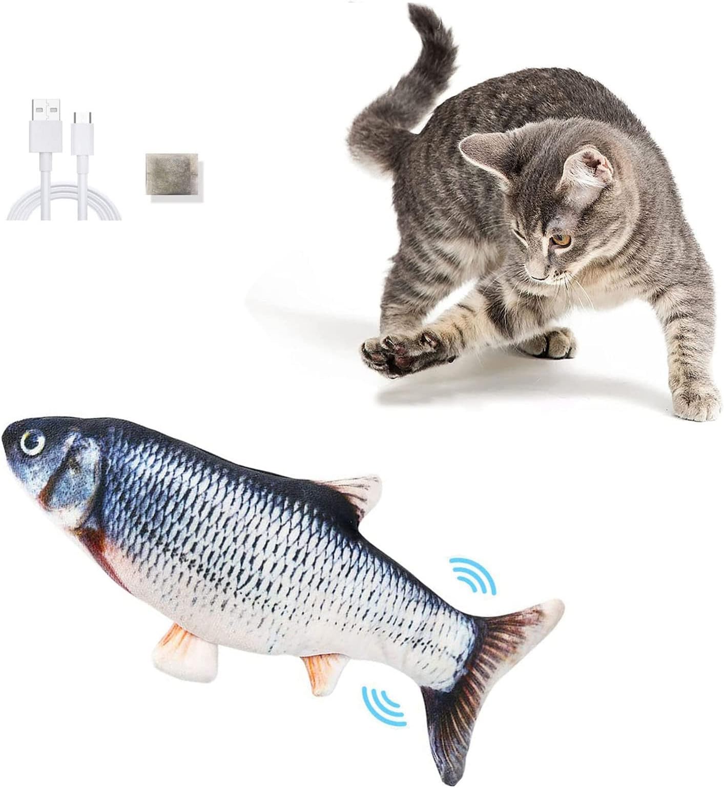JML Flippity Fish - The cat toy that flips, flops and wiggles like a ...