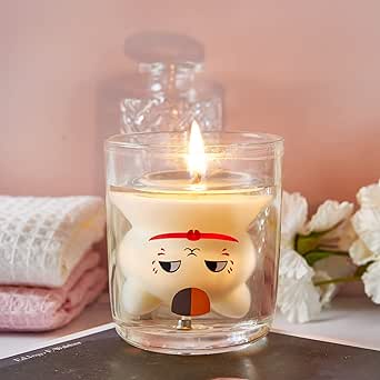 Amazon.com: Hamish Candle-Cute Cat- Lavender Rose and Milk Scented ...