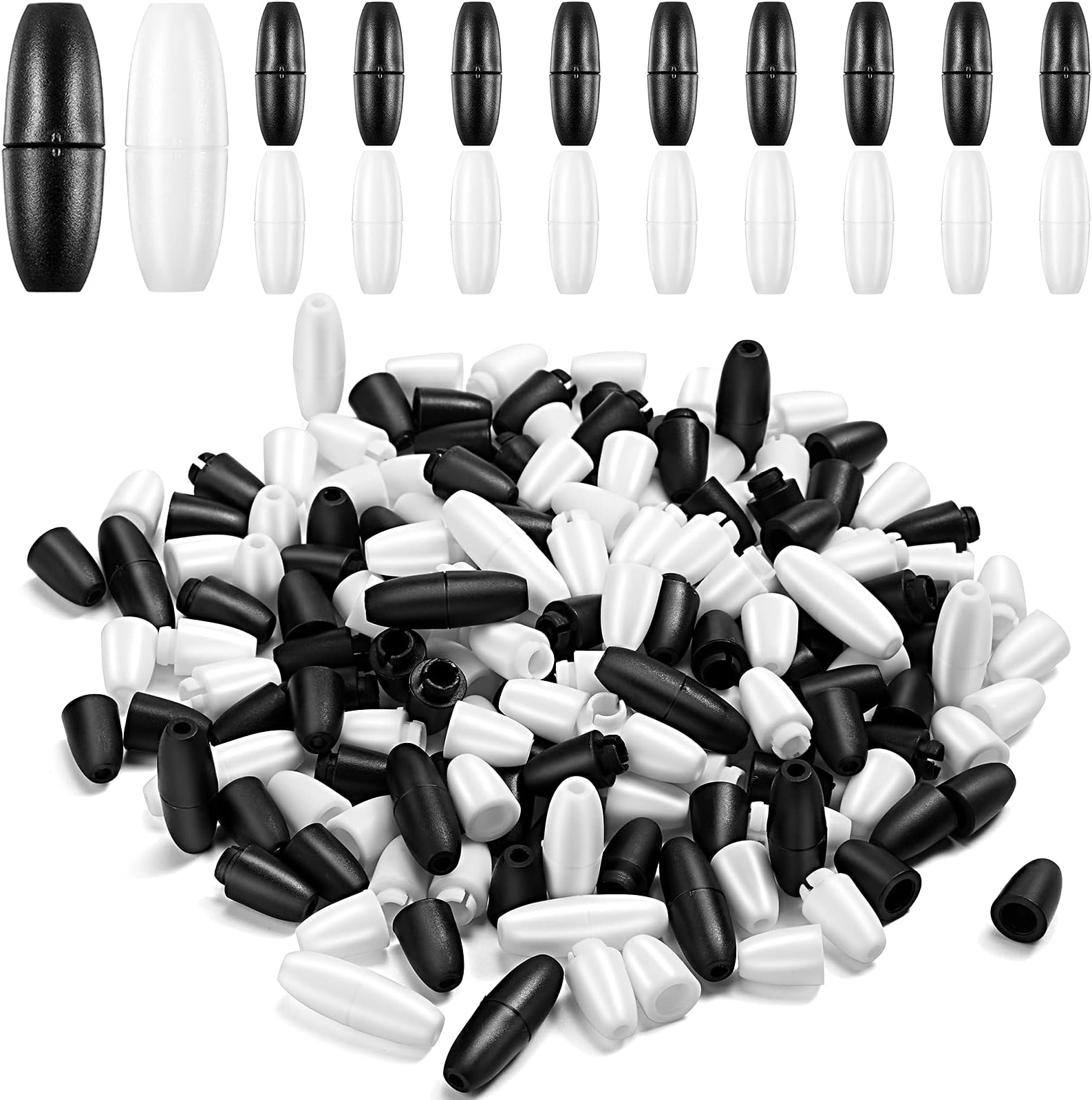 Amazon.com: 100 Sets Breakaway Clasp for Necklaces Plastic Breakaway ...