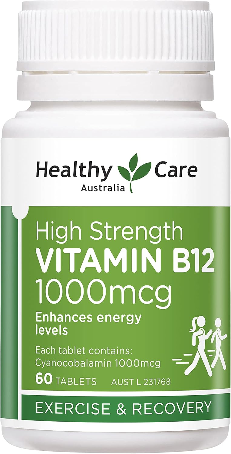 Healthy Care Vitamin B12 - Boosts Energy & Supports Heart Health ...