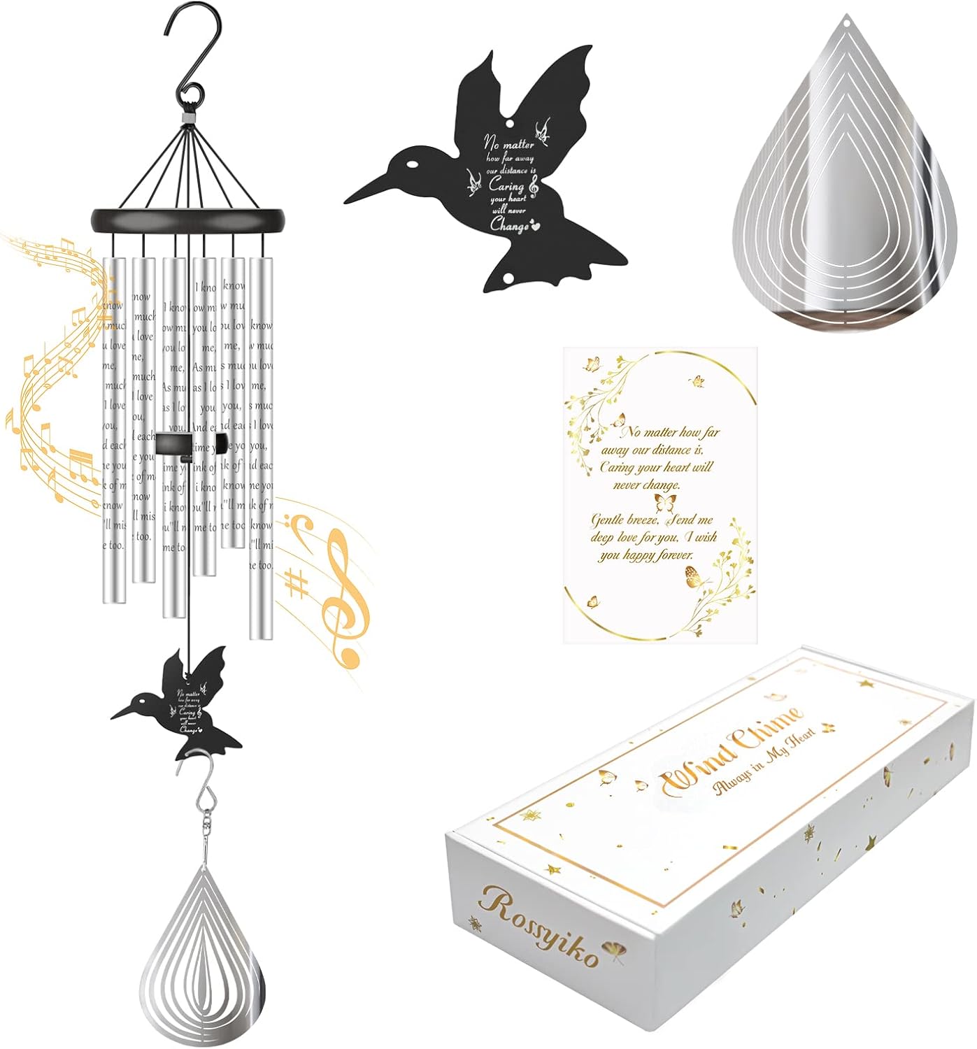 Amazon.com : Sympathy Wind Chimes for Outside,Memorial Wind Chimes for ...