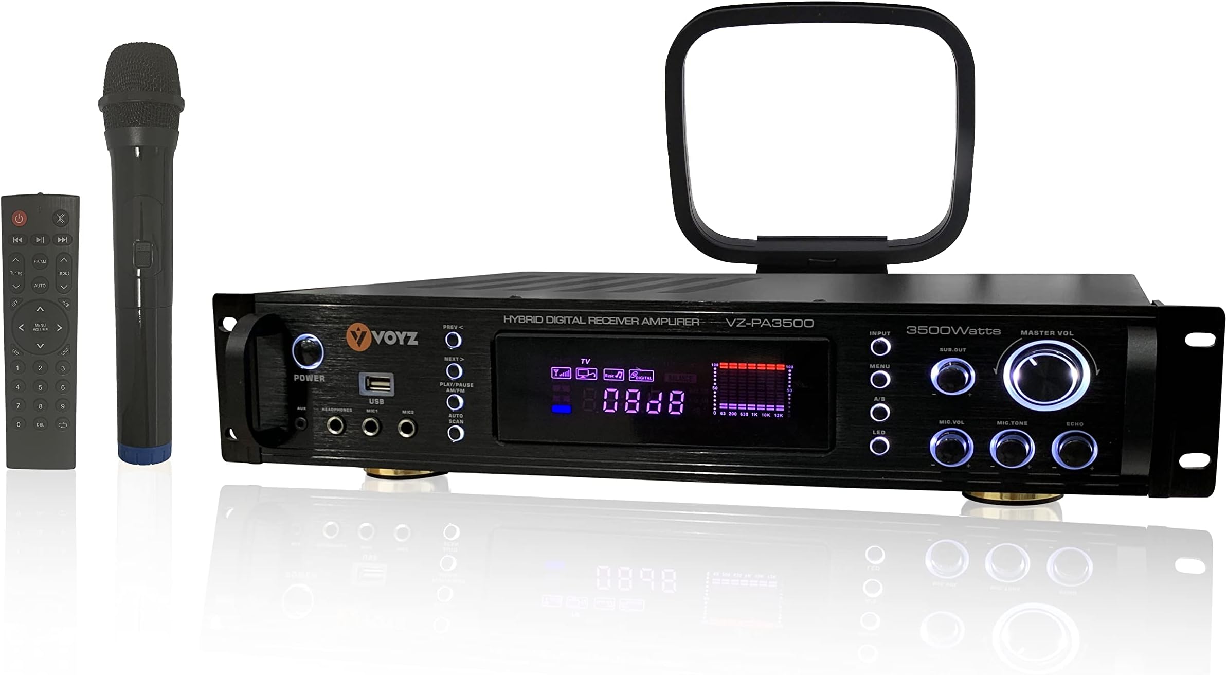 Amazon.com: Technical Pro 1500 Watt Multi-Channel Bluetooth Home Stereo ...