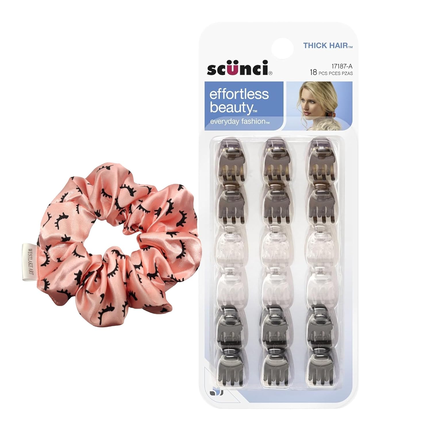Amazon.com : westlake art Effortless Beauty Thick Hair Mini Jaw Clips ...