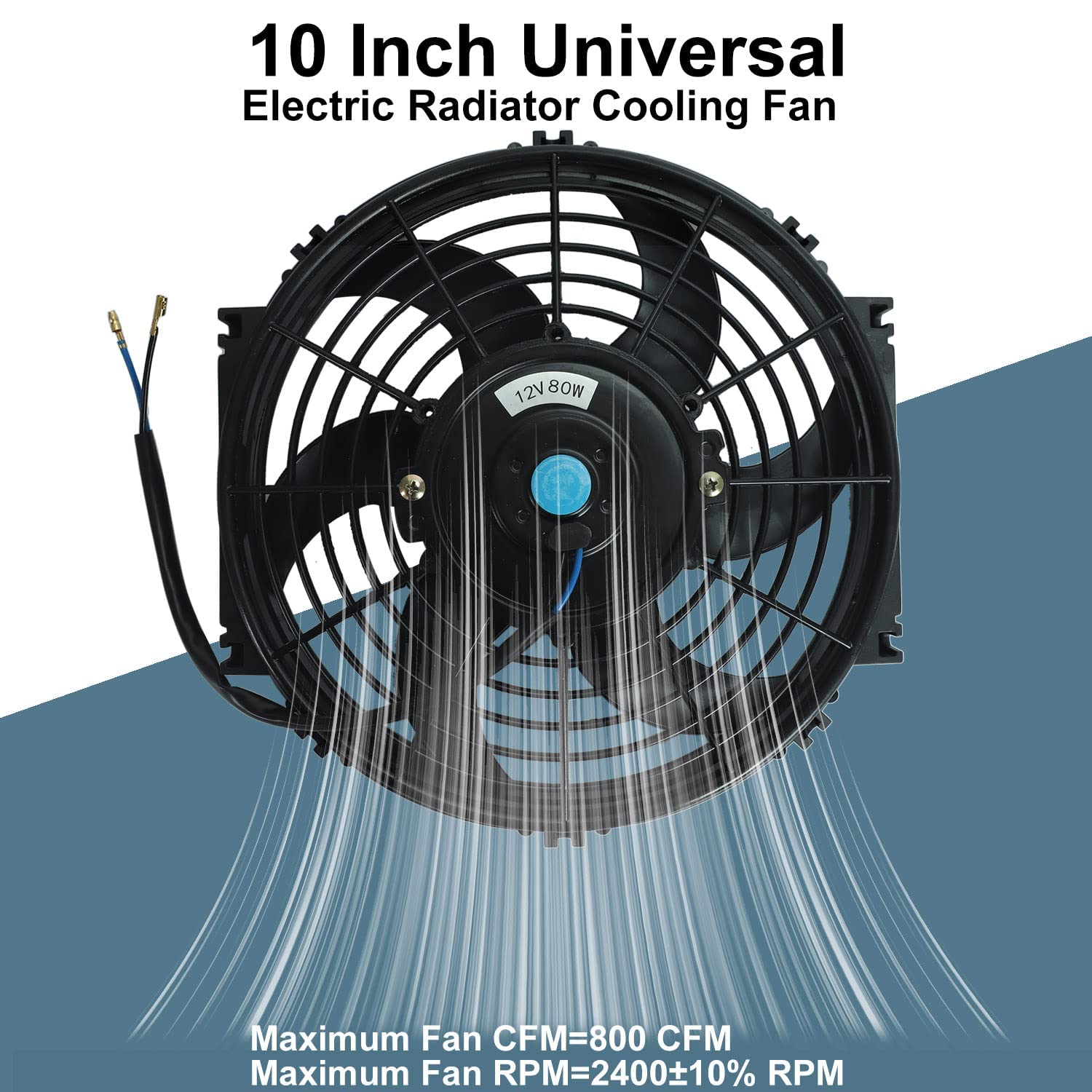 Snapklik.com : 10 Inch Slim Fan Push Pull Electric Radiator Cooling ...