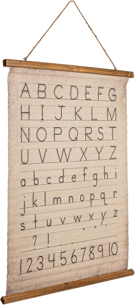 Amazon.com: Creative Co-Op Alphabet & Numbers Wall Décor : Creative Co ...