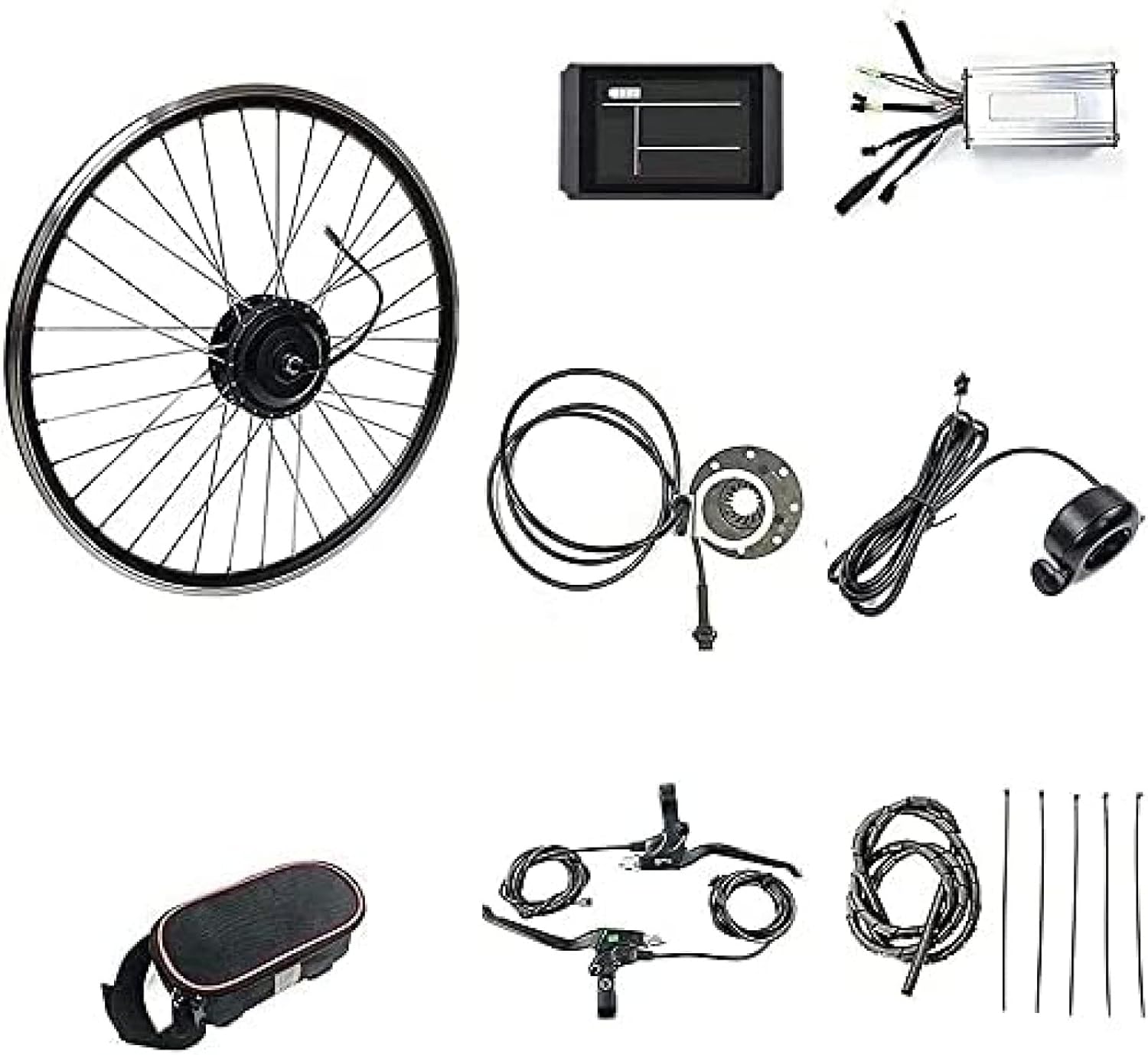 E-Bike Umbausatz, 48V 1000W 20" 24" 26" 27,5" 28" 29" 700C ...