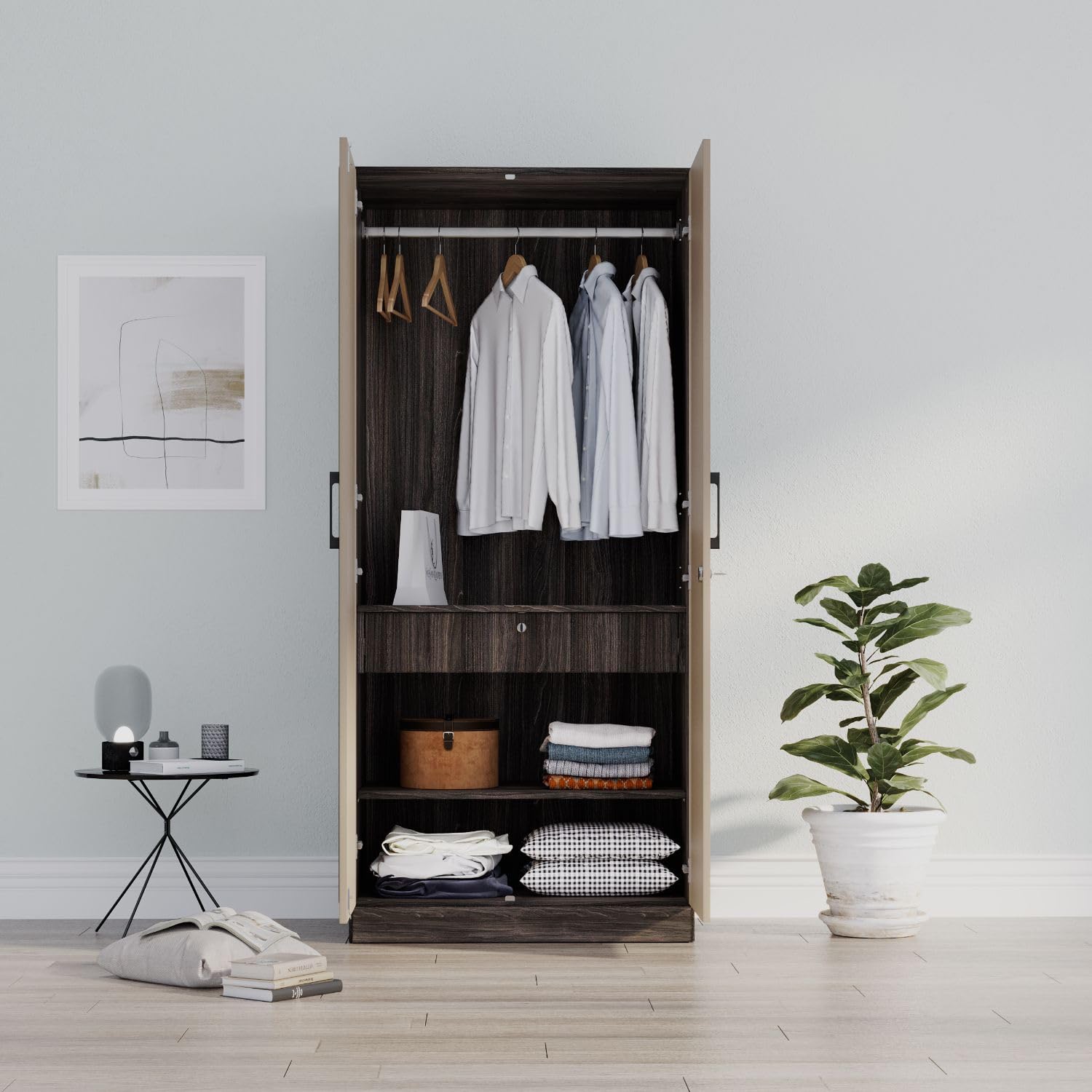Wakefit Wardrobe | 1 Year Warranty | Engineered Wood Almirah, Cupboard ...